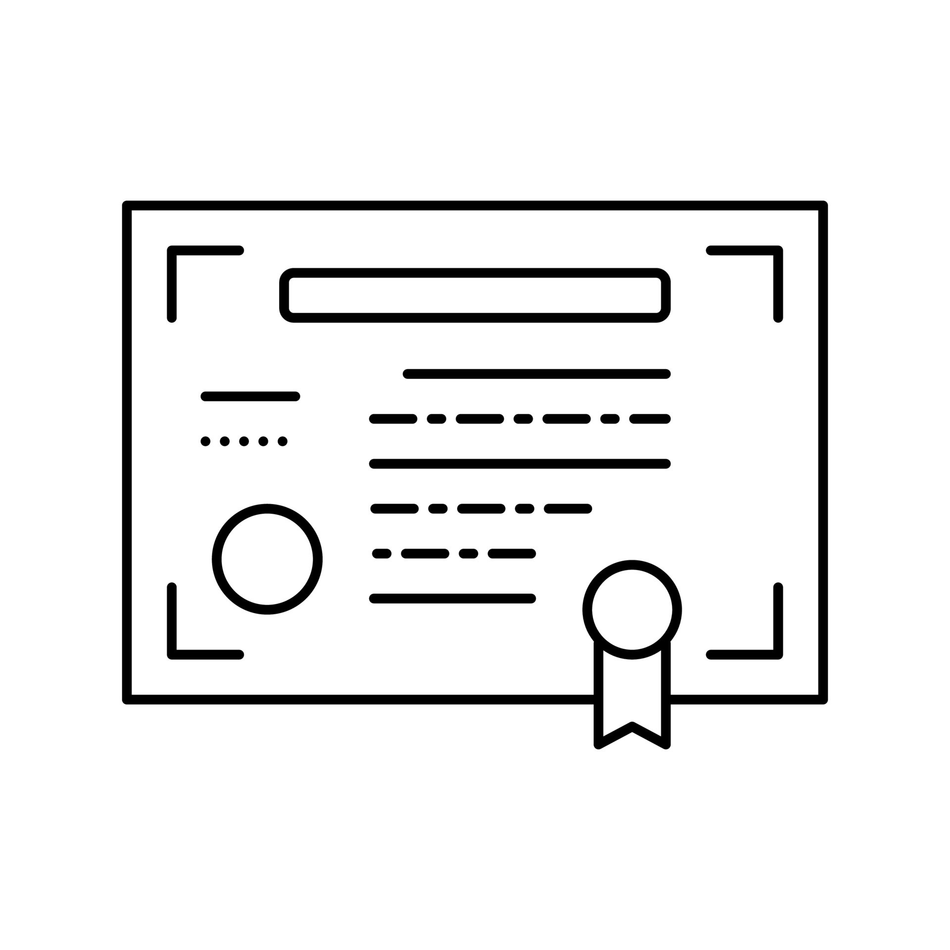 Company Share Document Line Icon Vector Illustration 19574053 Vector