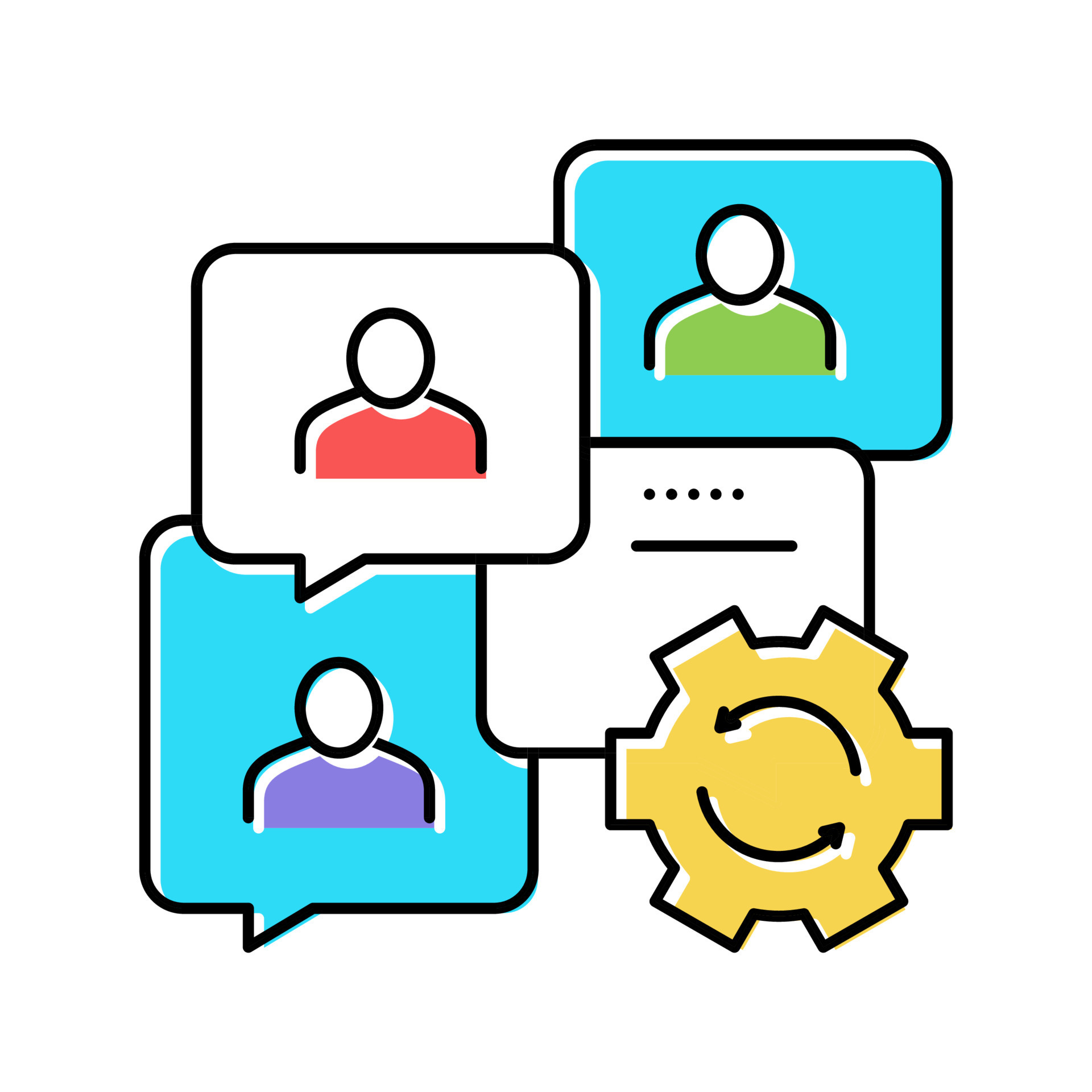 communication optimize color icon vector illustration 19579241 Vector ... communication optimize color icon vector illustration 19579241 Vector ...