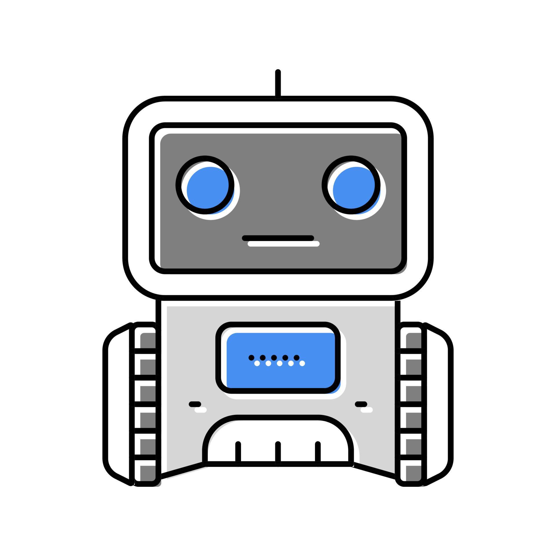 smart robot color icon vector illustration 19579342 Vector Art at Vecteezy