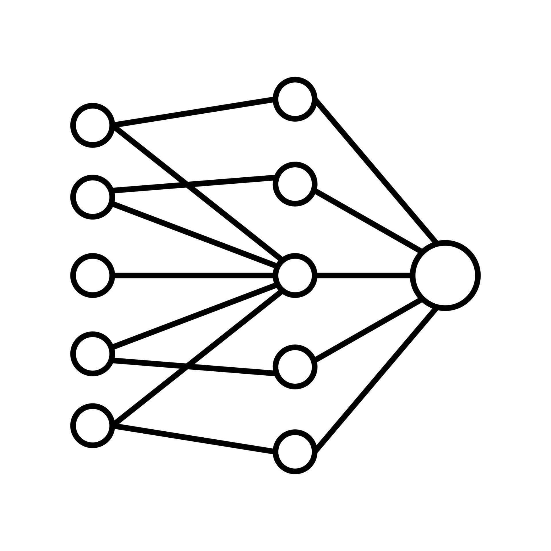 single layer neural network line icon vector illustration 19580141 Vector Art at Vecteezy