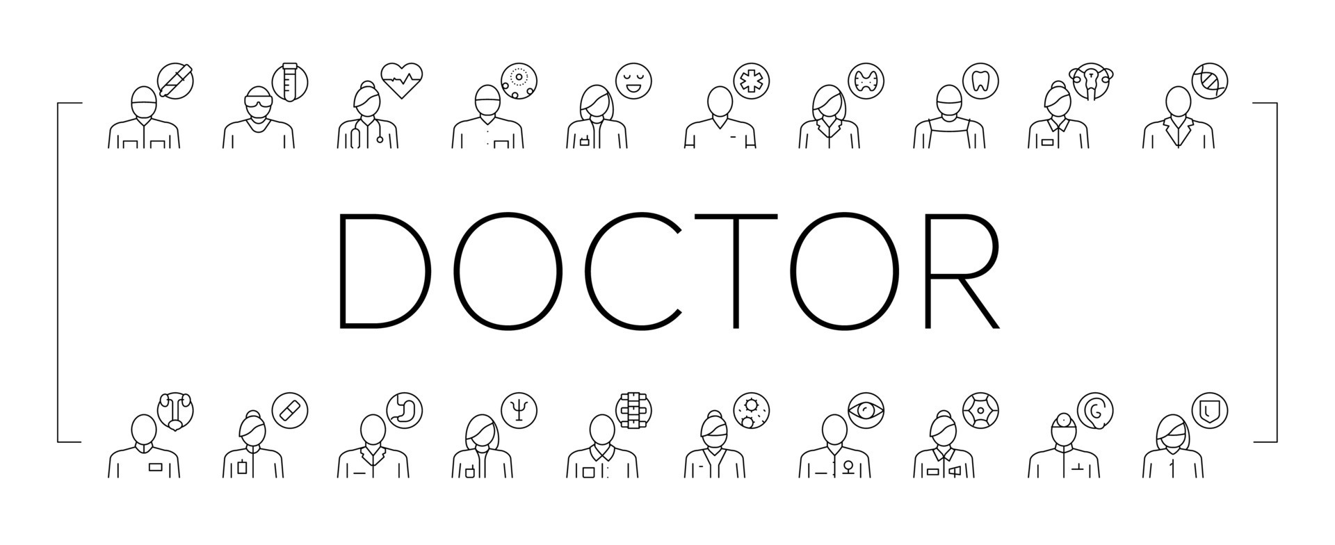 Medical Speciality Collection Icons Set Black Vector 19580374 Vector ... Medical Speciality Collection Icons Set Black Vector 19580374 Vector ...