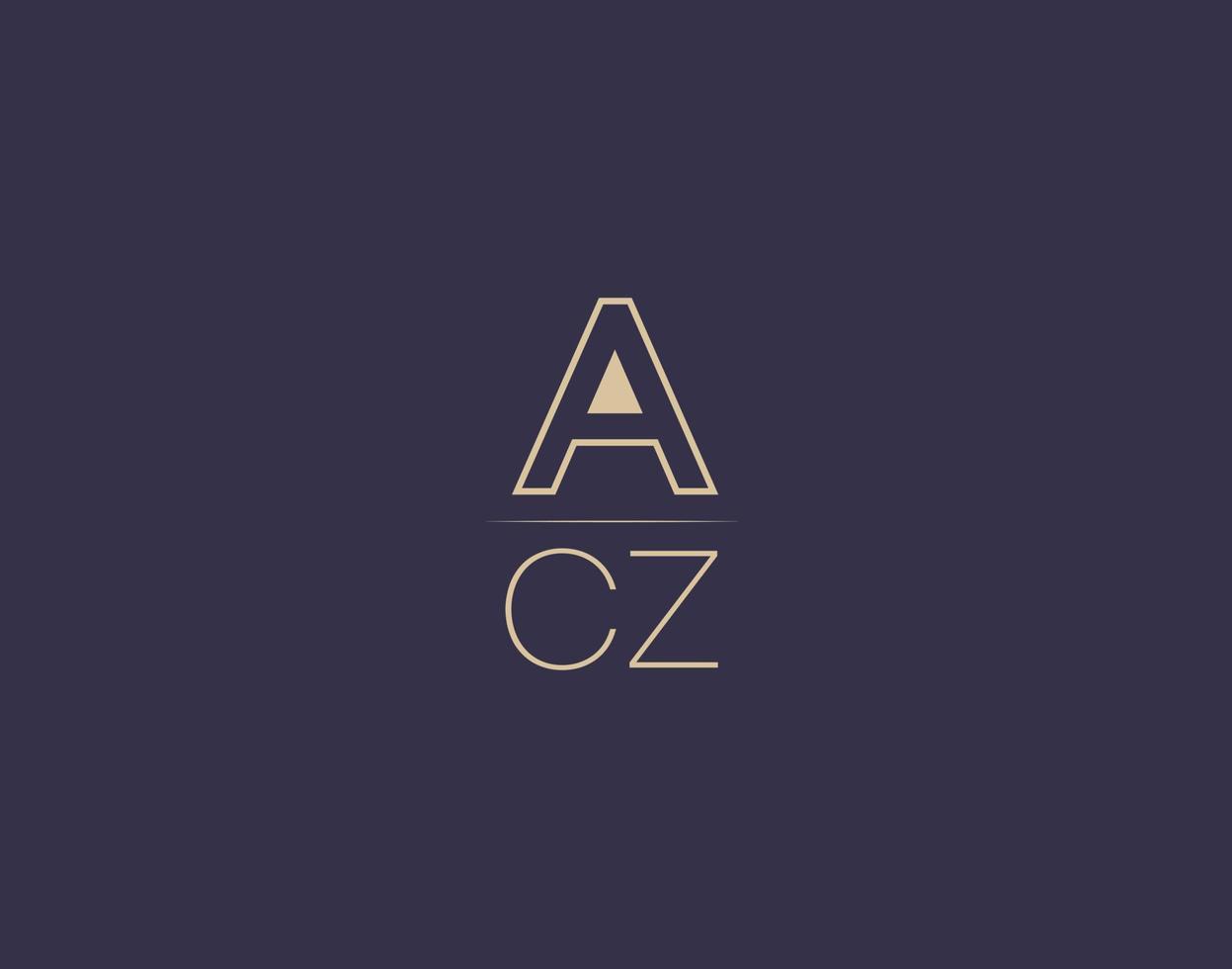 acz carta logo diseño moderno minimalista vector imágenes 19585162 Vector en Vecteezy
