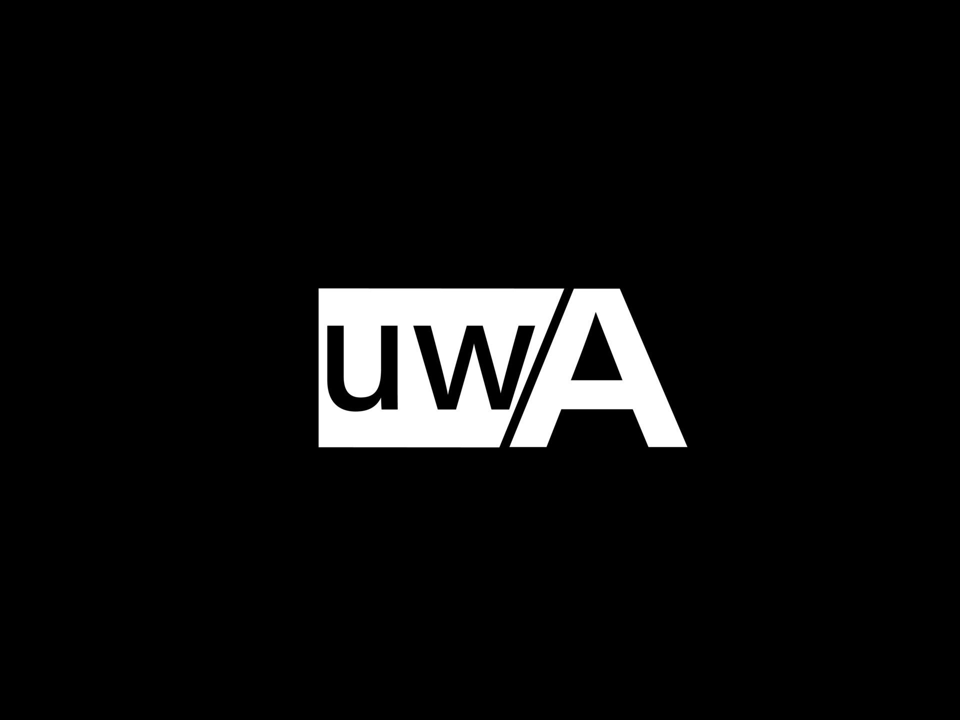uwa logo y diseño de gráficos de arte vectorial, iconos aislados en fondo negro 19585249 Vector ...