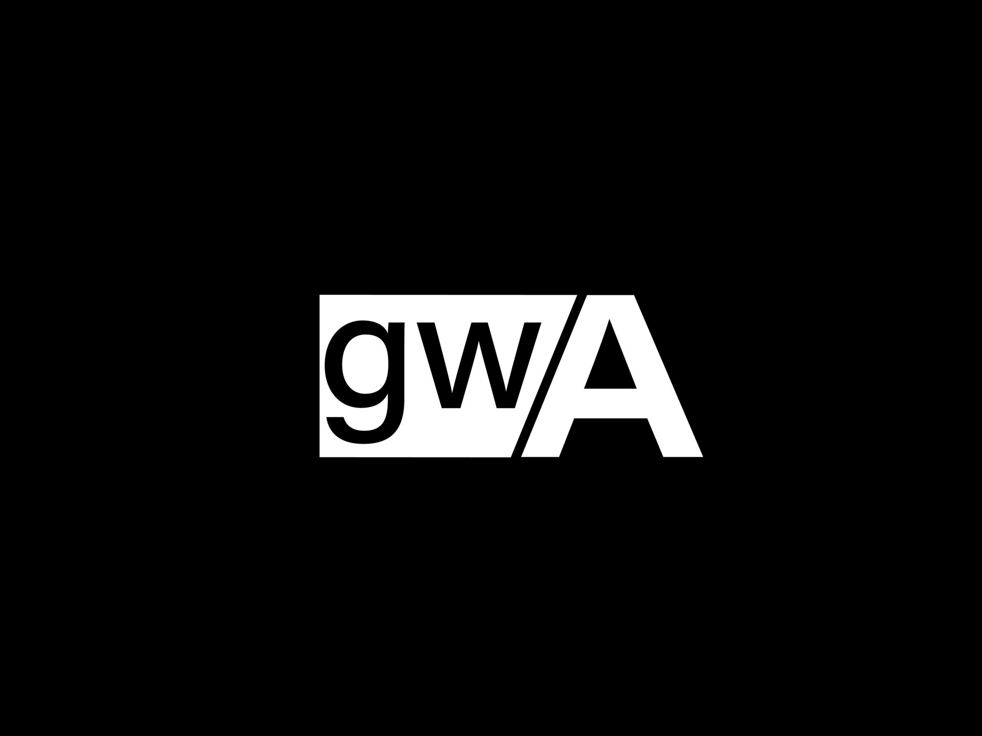 gwa logo y diseño de gráficos de arte vectorial, iconos aislados en fondo negro 19585536 Vector ...