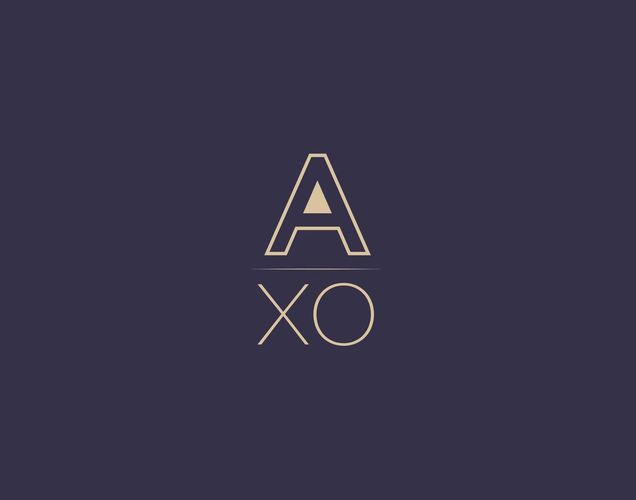 AXO letter logo design modern minimalist vector images 19586034 Vector Art at Vecteezy