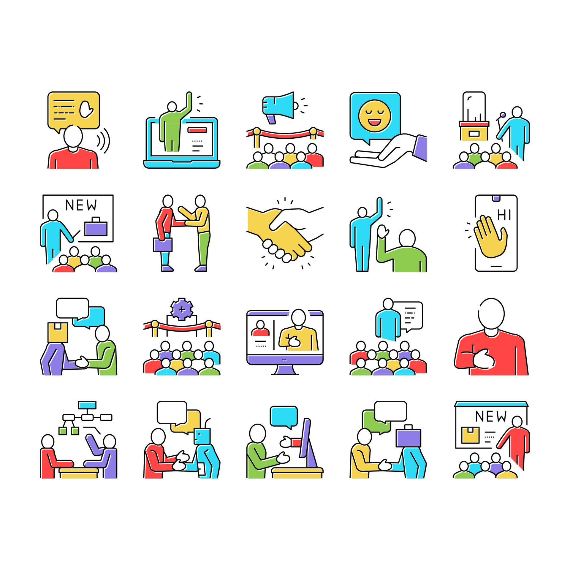 Introduction Speech Collection Icons Set Vector 19588877 Vector Art at ... Introduction Speech Collection Icons Set Vector 19588877 Vector Art at ...
