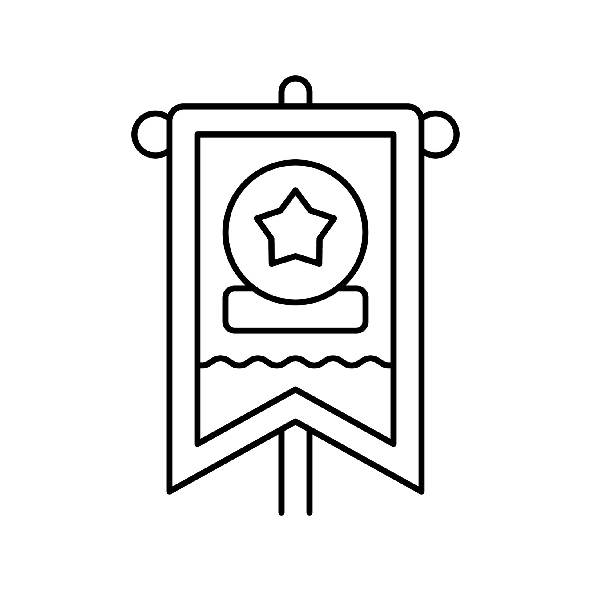 flag parade festival attribute line icon vector illustration 19589925 ... flag parade festival attribute line icon vector illustration 19589925 ...