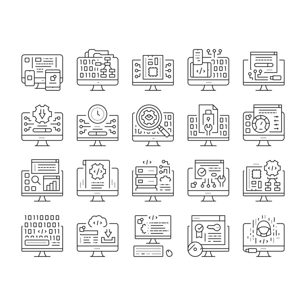 Software Program Development Icons Set Vector 19590075 Vector Art at ... Software Program Development Icons Set Vector 19590075 Vector Art at ...