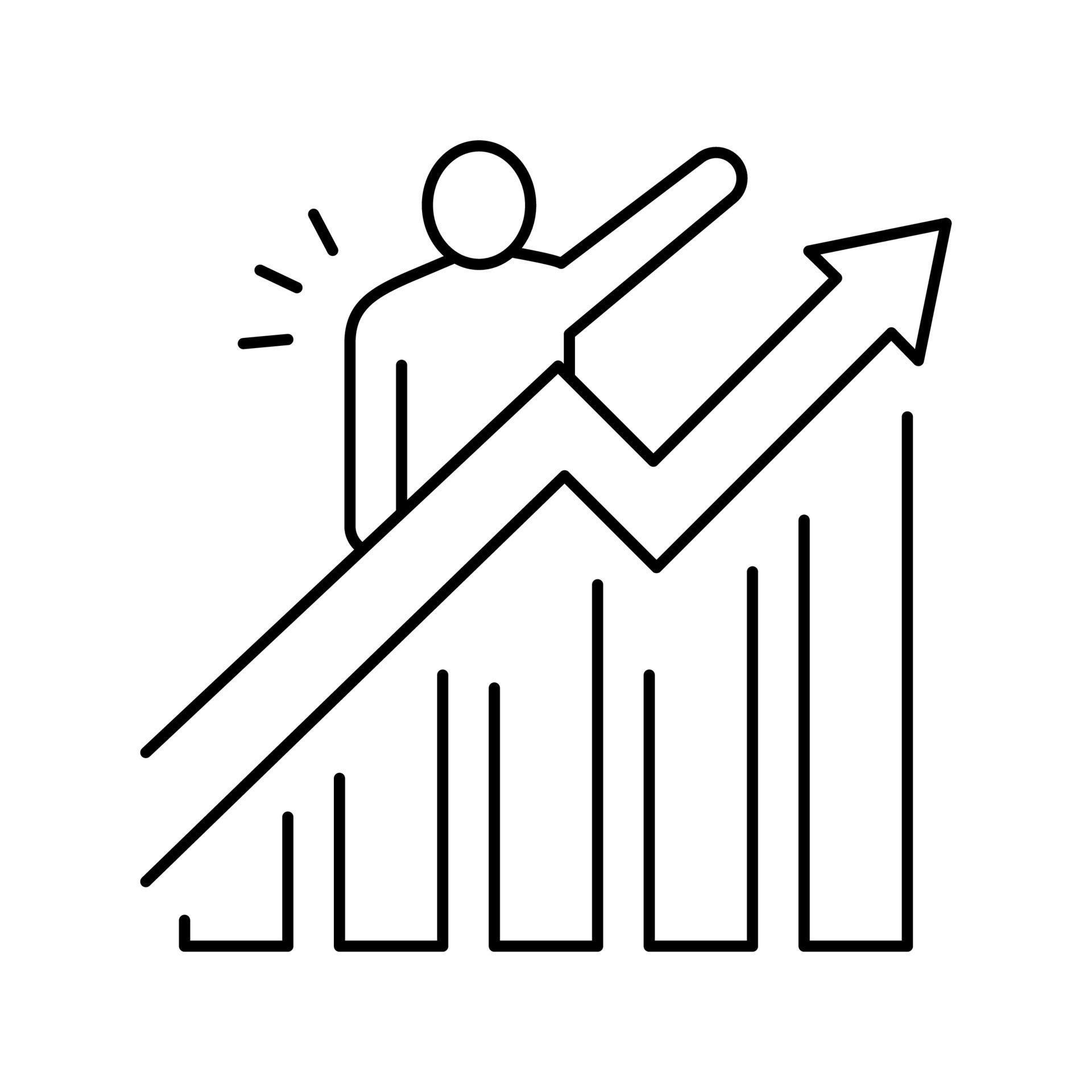 career growth line icon vector black illustration 19590096 Vector Art at Vecteezy
