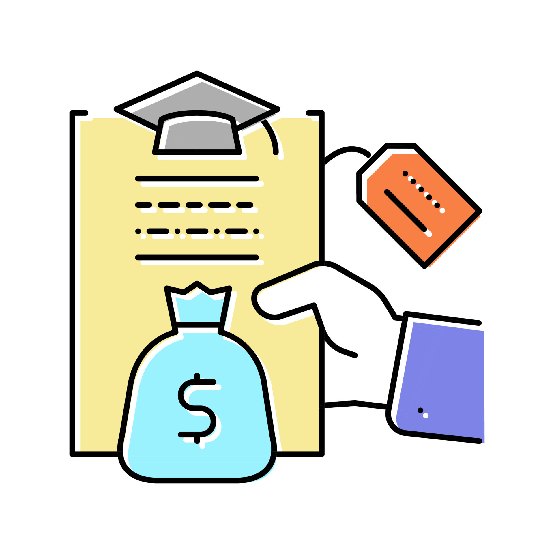 student loan color icon vector illustration 19590578 Vector Art at Vecteezy student loan color icon vector illustration 19590578 Vector Art at Vecteezy