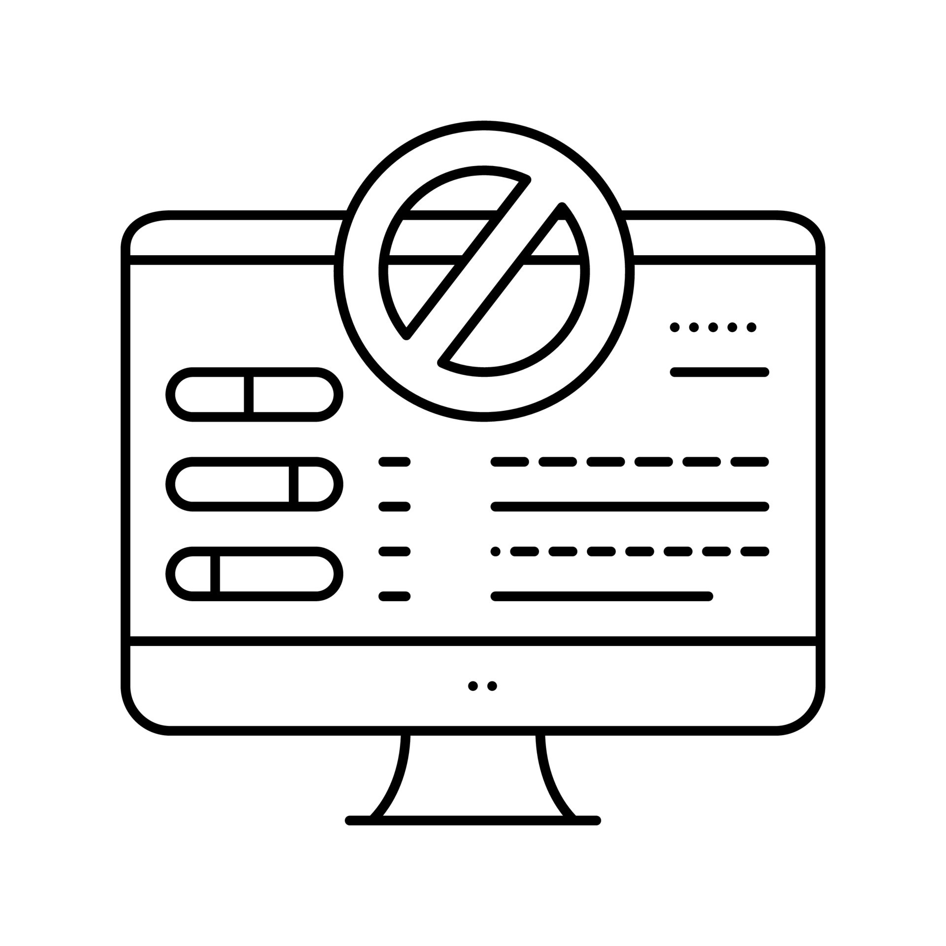fixing computer errors line icon vector illustration 19592143 Vector ... fixing computer errors line icon vector illustration 19592143 Vector ...