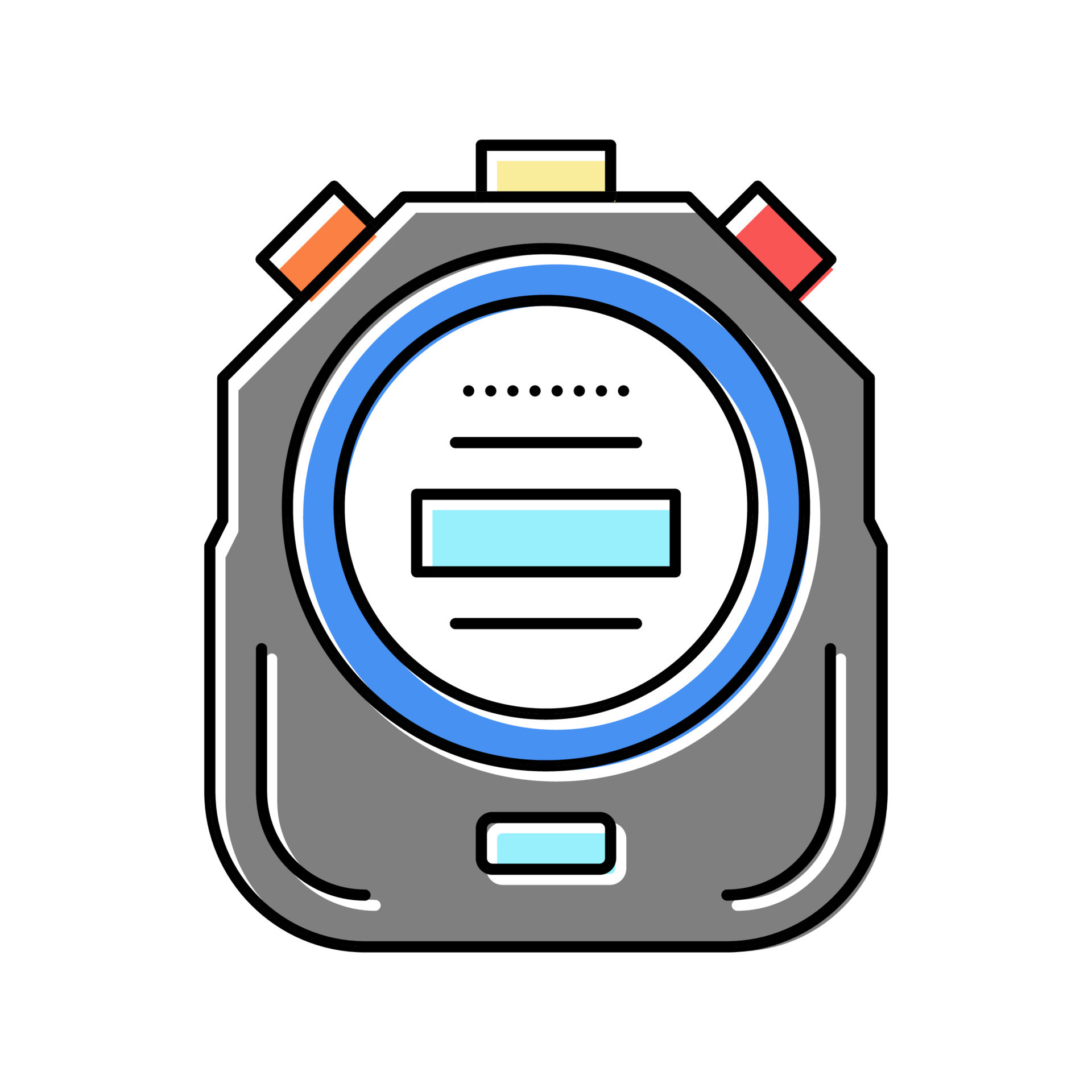 stopwatch device color icon vector illustration 19592185 Vector Art at ... stopwatch device color icon vector illustration 19592185 Vector Art at ...
