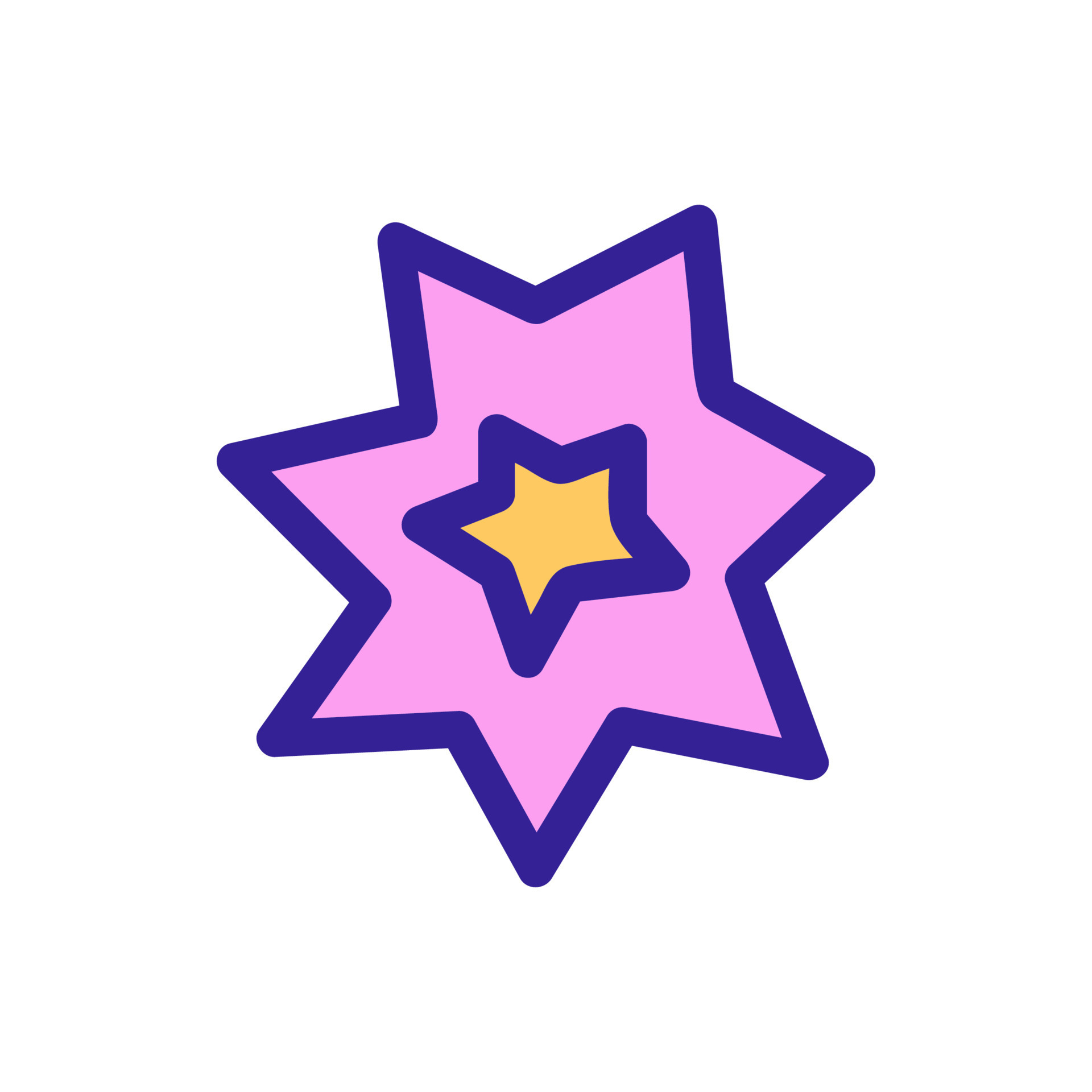 Star shining glitter icon vector. Isolated contour symbol illustration 19592589 Vector Art at ...