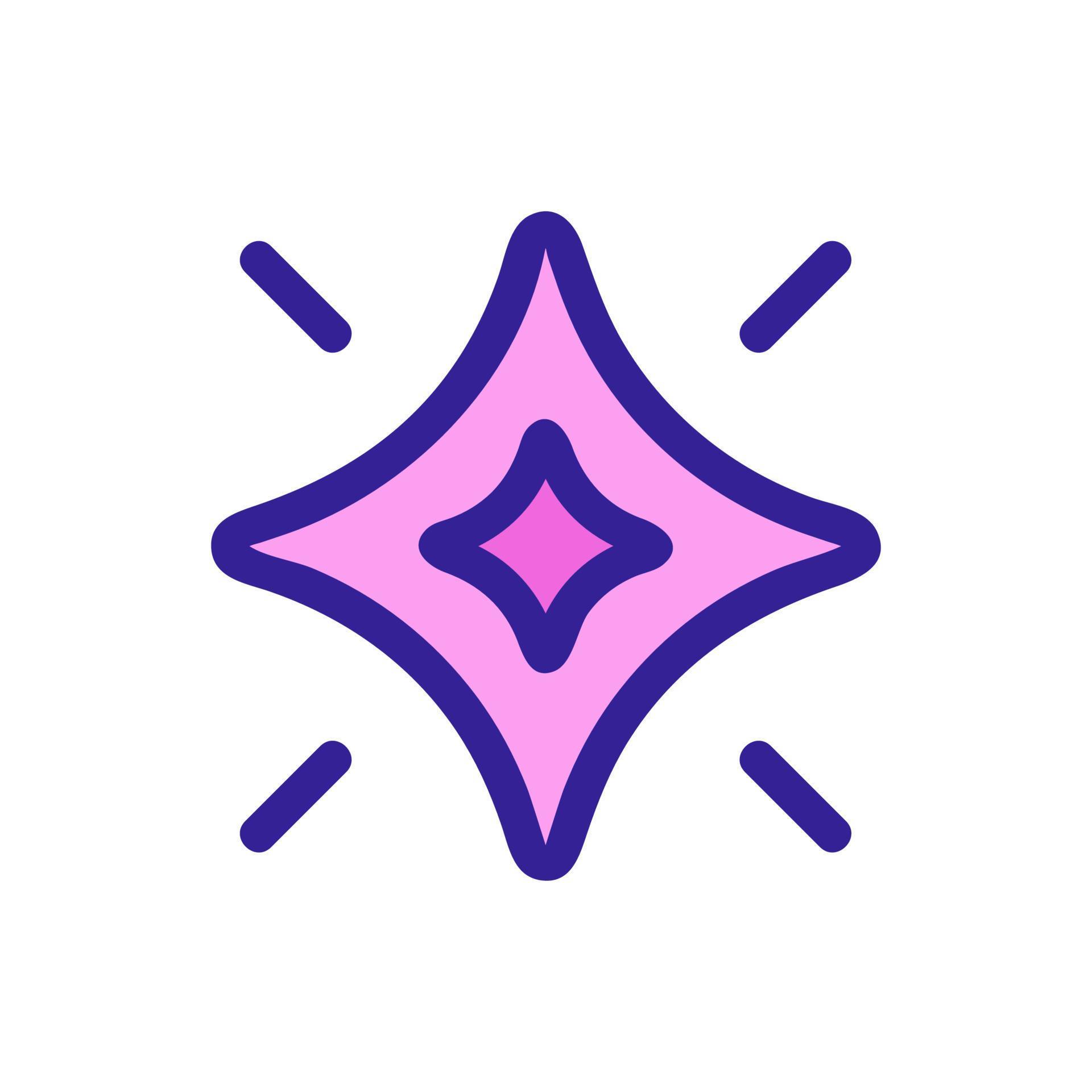 Star shining glitter icon vector. Isolated contour symbol illustration 19592599 Vector Art at ...