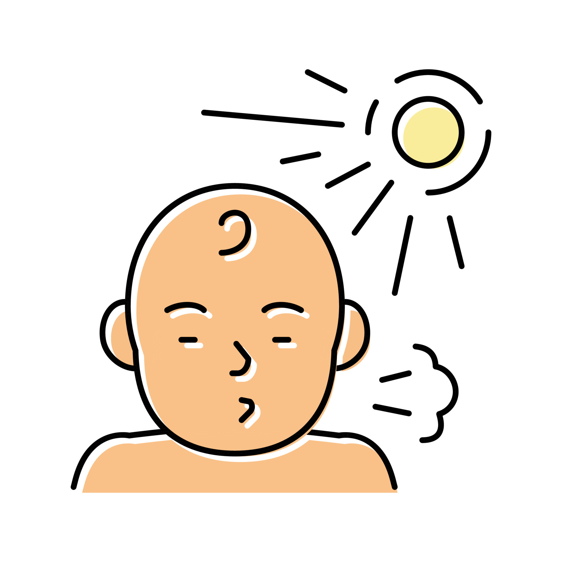 photic sneeze reflex color icon vector illustration 19595560 Vector Art ... photic sneeze reflex color icon vector illustration 19595560 Vector Art ...