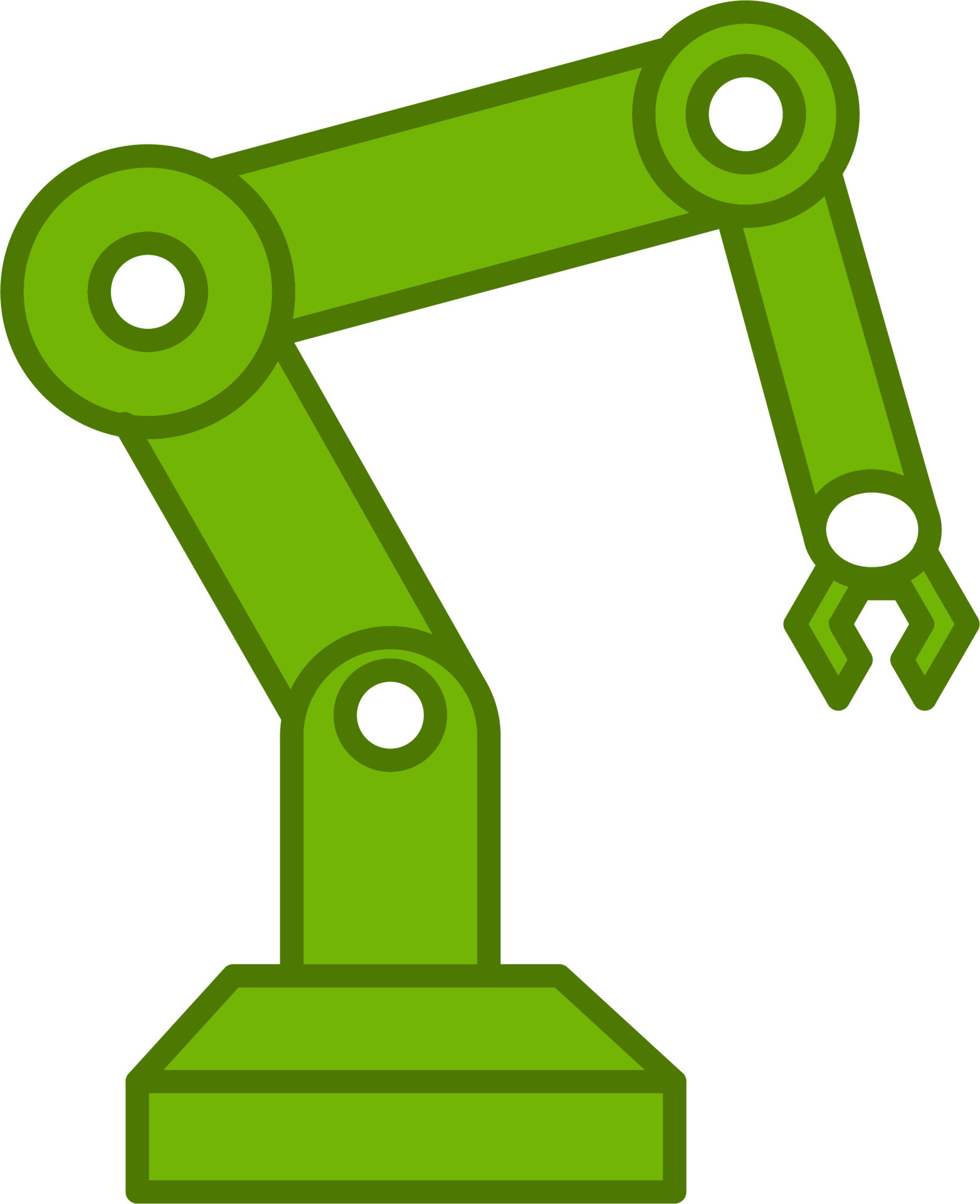 Robot Arm Vector Icon 19597214 Vector Art At Vecteezy