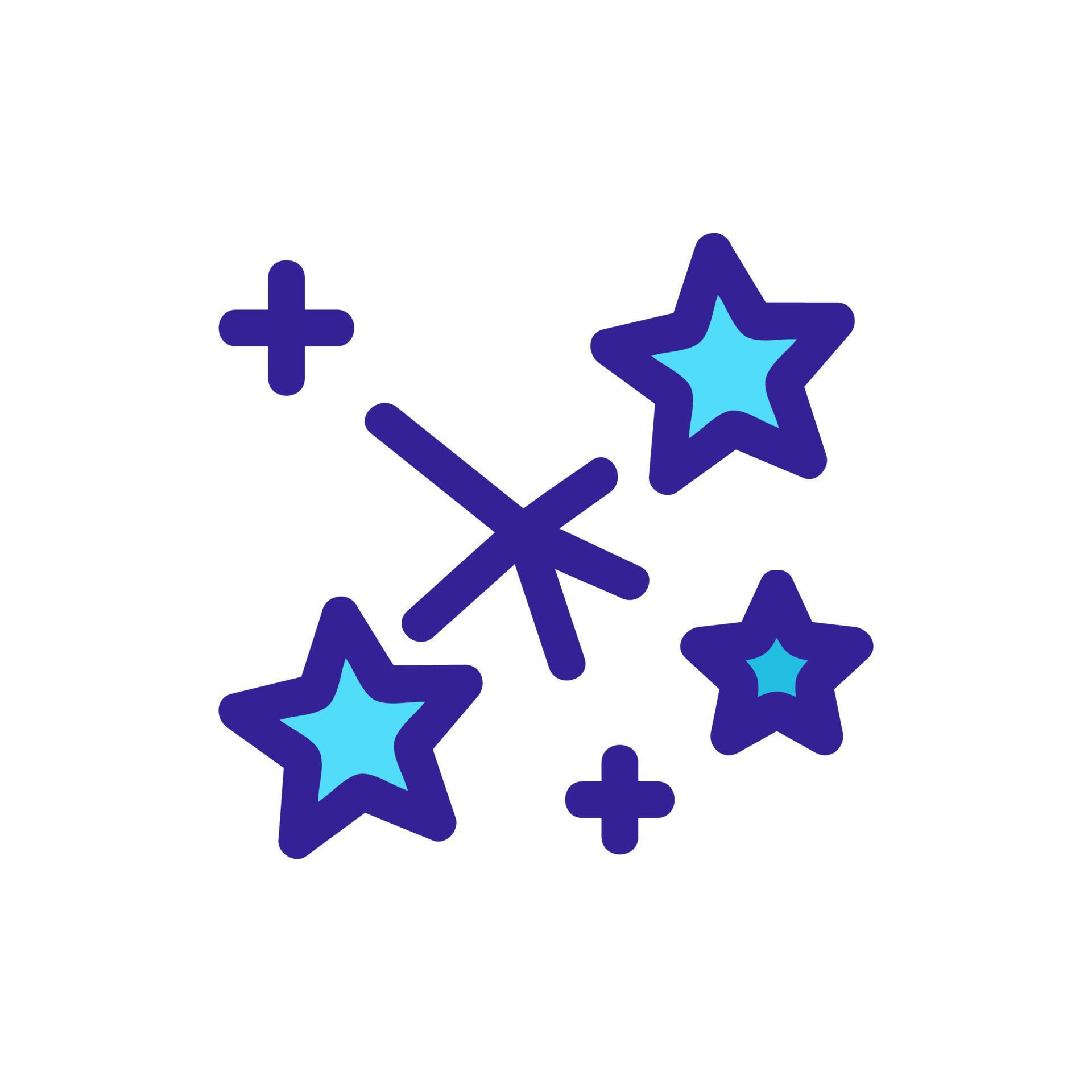 Star shining glitter icon vector. Isolated contour symbol illustration 19598225 Vector Art at ...
