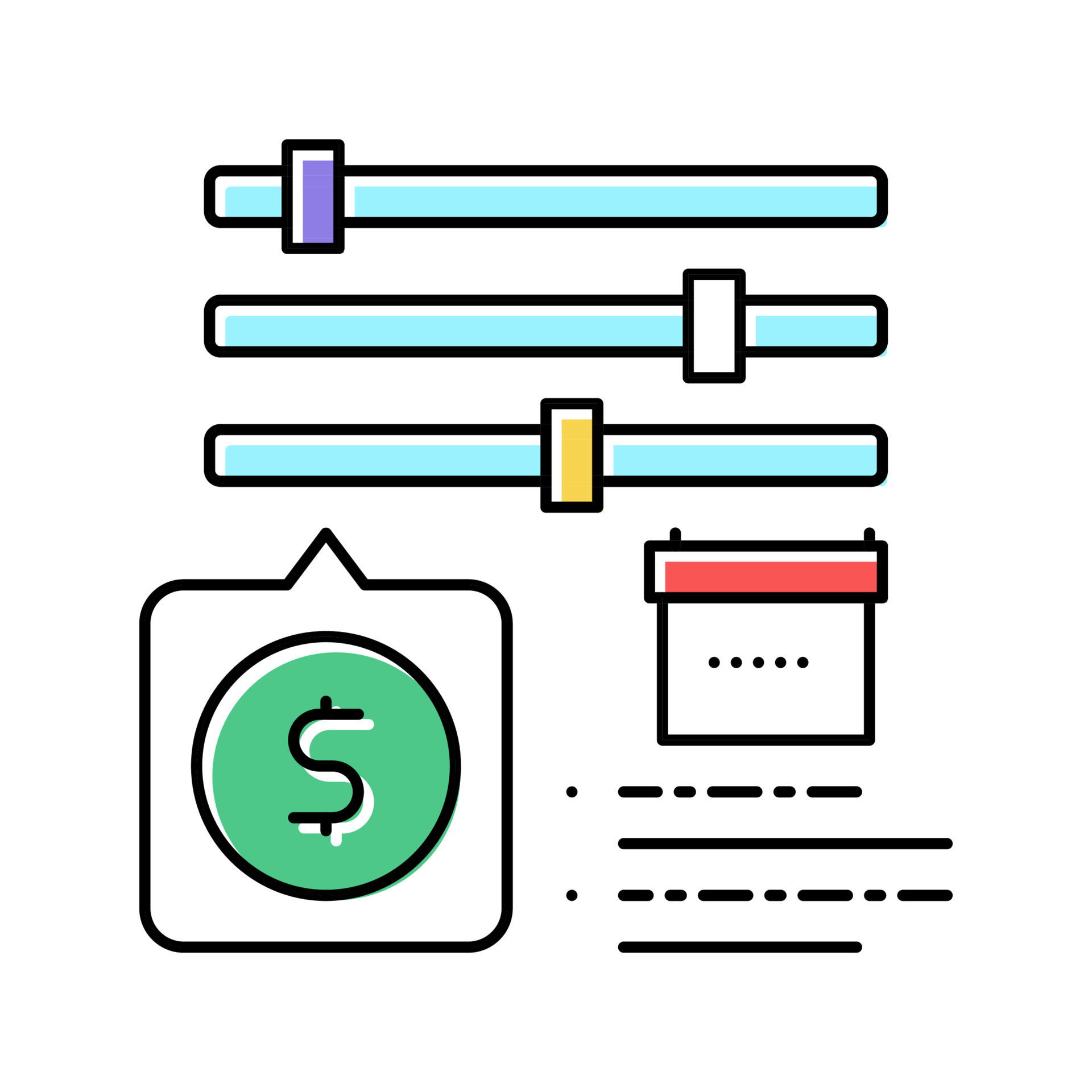 settings of loan color icon vector illustration 19598352 Vector Art at ... settings of loan color icon vector illustration 19598352 Vector Art at ...
