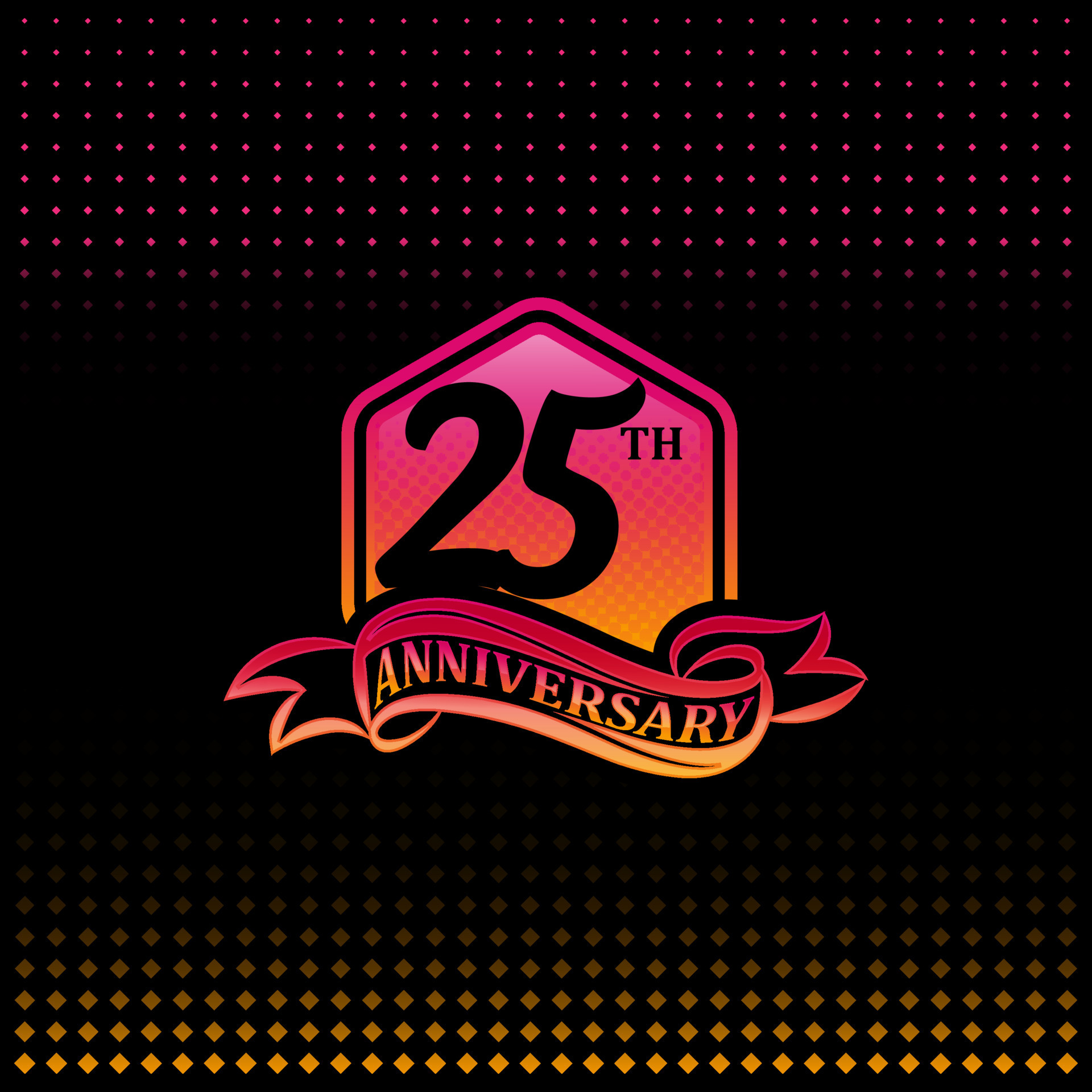 Twenty-five years anniversary celebration logotype. 25th anniversary ... Twenty-five years anniversary celebration logotype. 25th anniversary ...