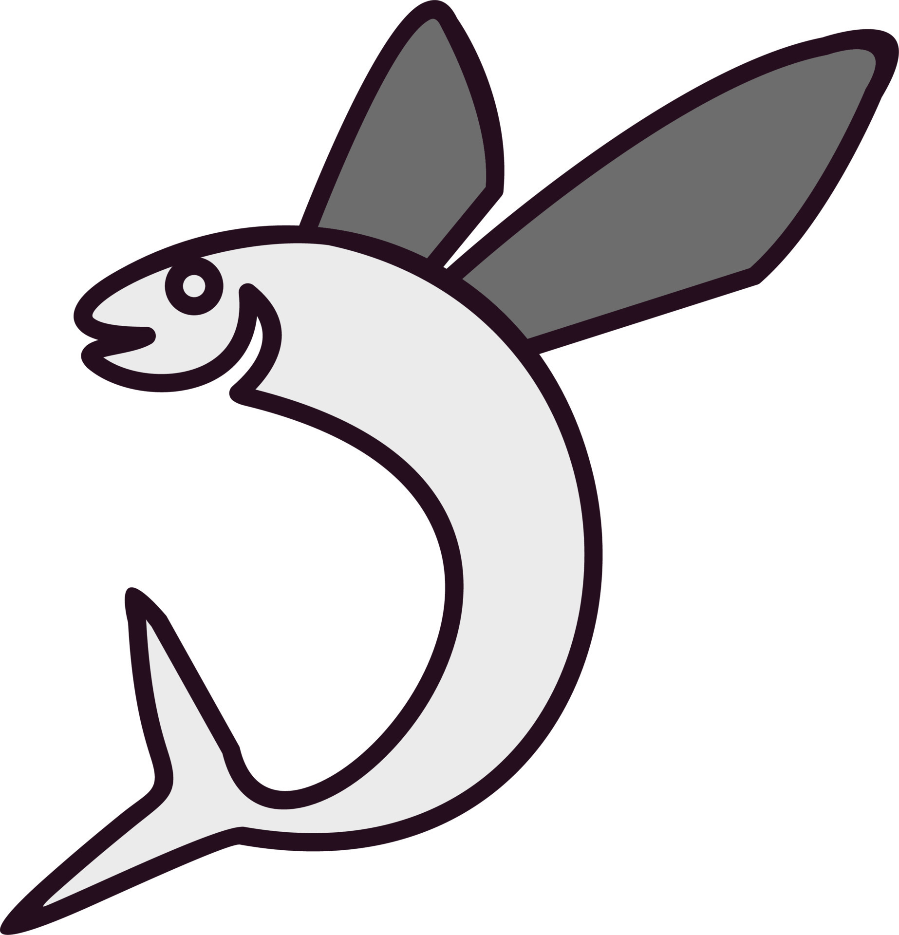 Flying Fish Vector Icon 19604028 Vector Art at Vecteezy