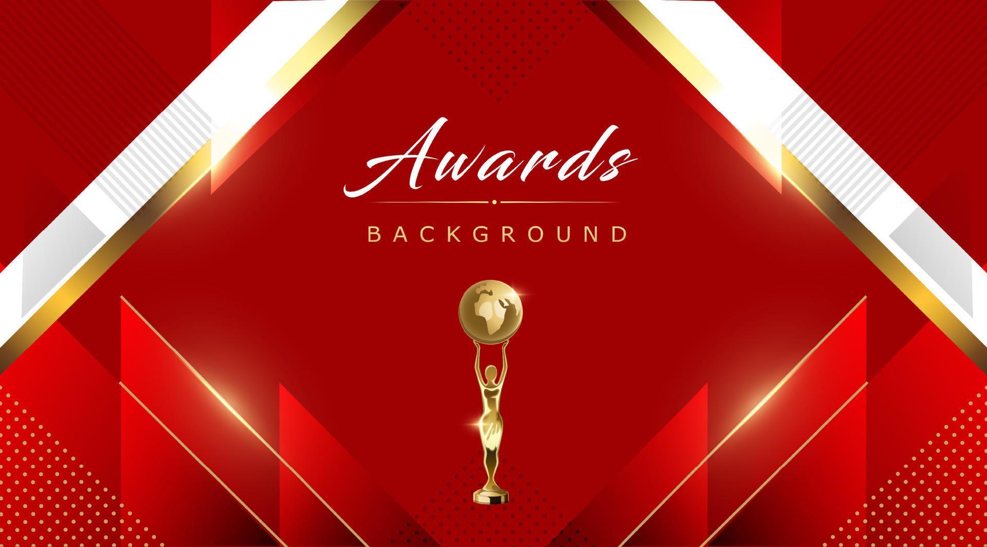 Red Maroon White Golden Awards Graphics Background Lines Polygon ...