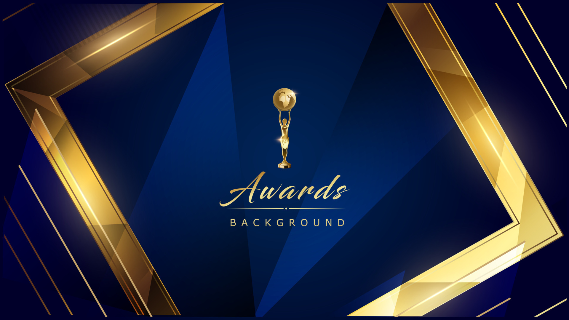 Blue Golden Polygonal Edge Frame Stage Spotlights. Royal Awards ... Blue Golden Polygonal Edge Frame Stage Spotlights. Royal Awards ...