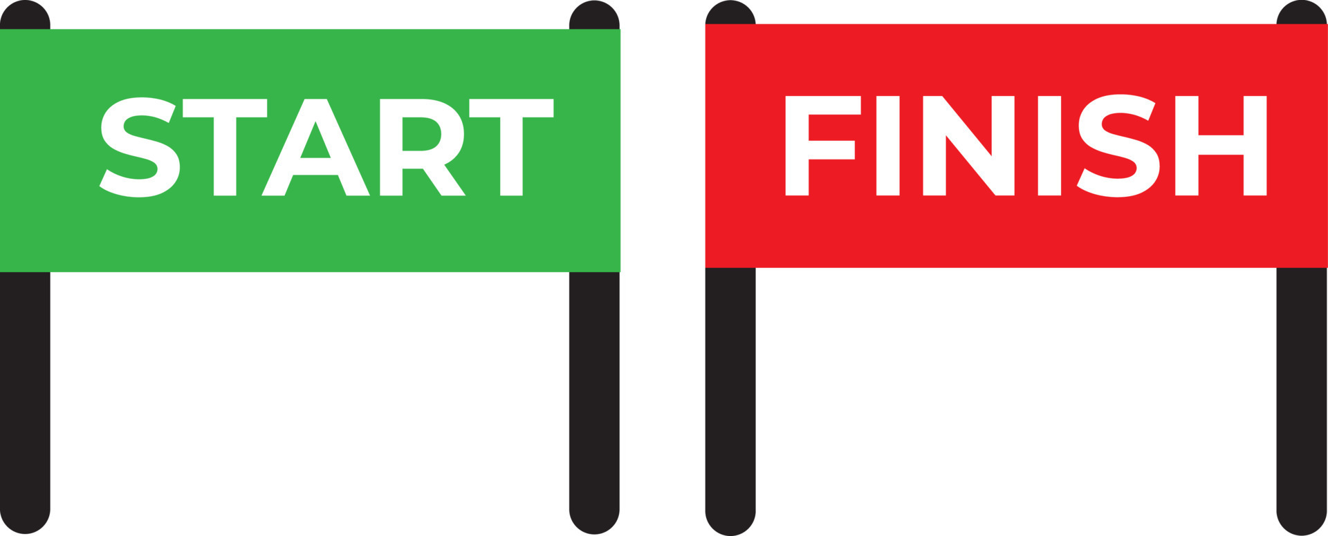 Start and Finish, vector illustration 19605708 Vector Art at Vecteezy Start and Finish, vector illustration 19605708 Vector Art at Vecteezy