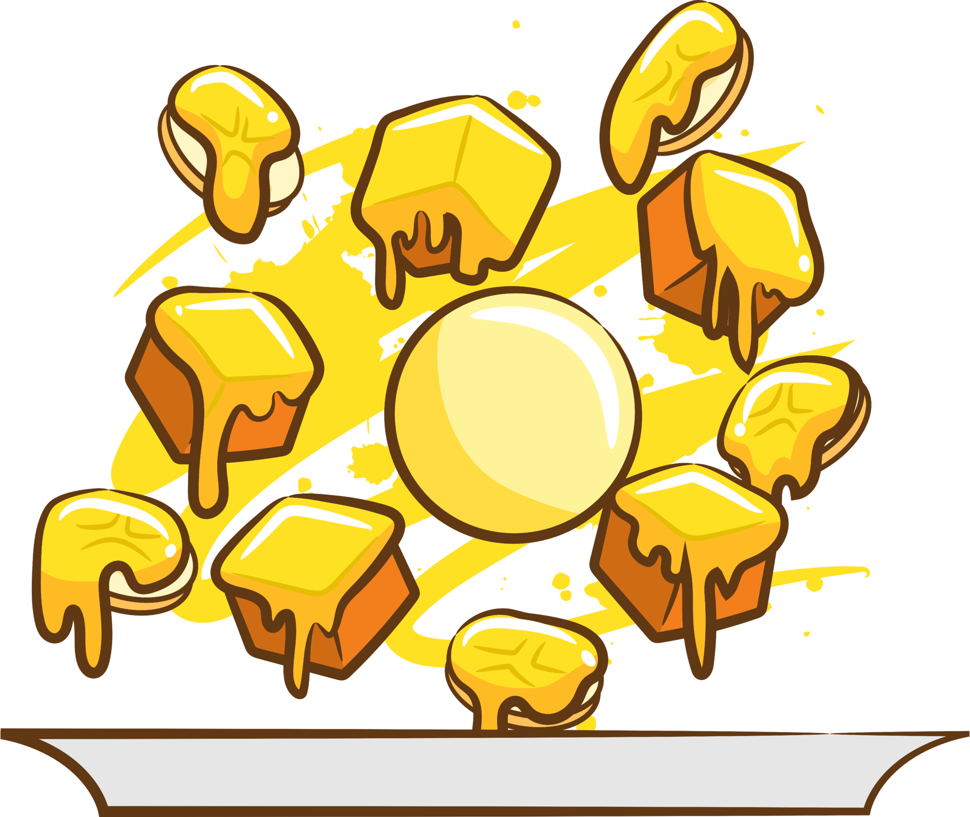 Honey toast png graphic clipart design 19606498 PNG Honey toast png graphic clipart design 19606498 PNG