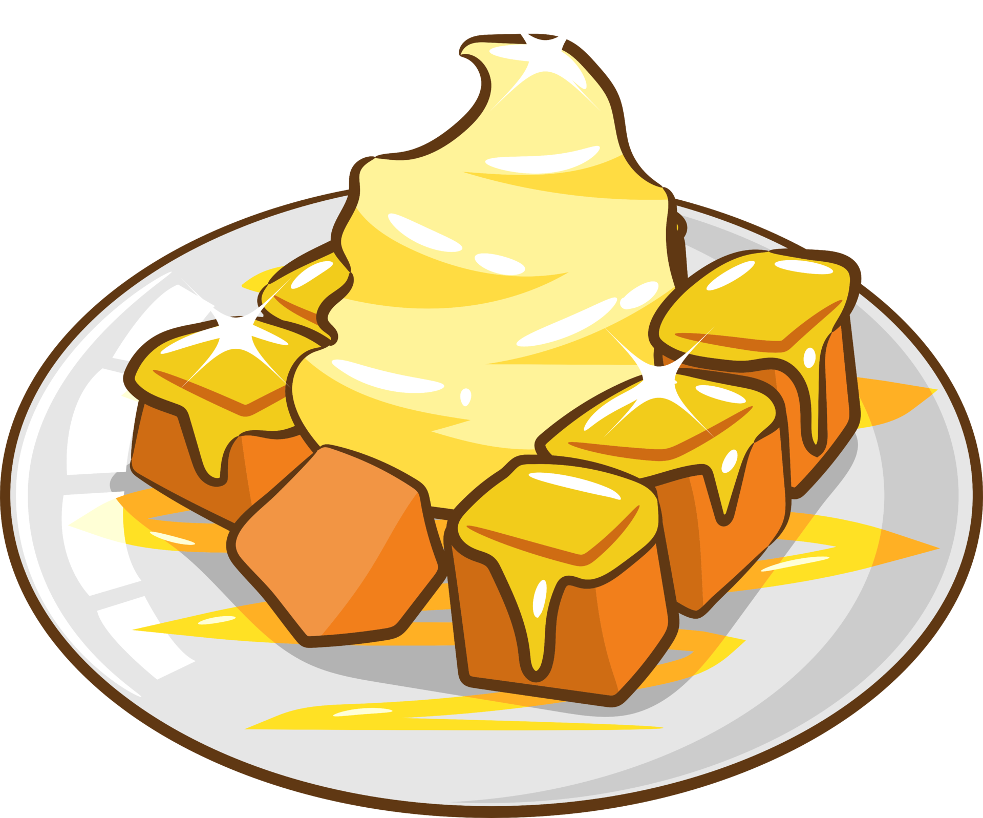 Honey toast png graphic clipart design 19607008 PNG Honey toast png graphic clipart design 19607008 PNG