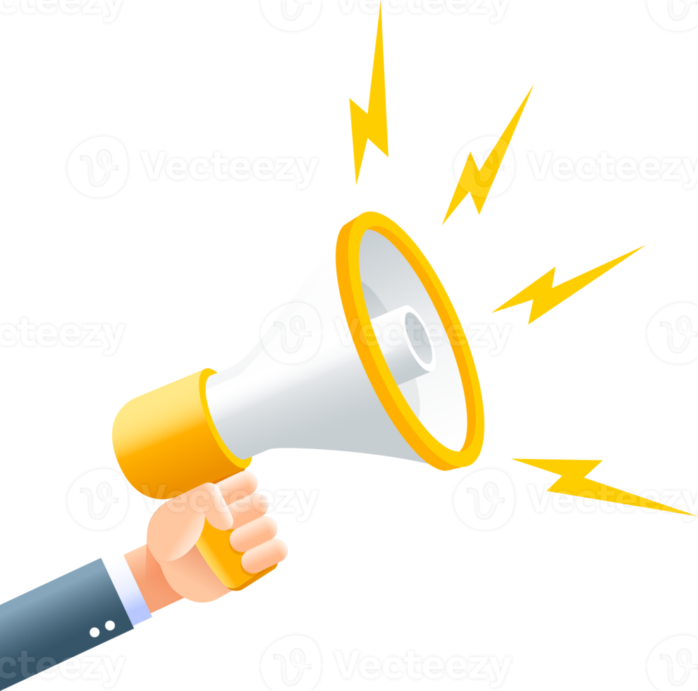 Hand holding megaphone 19615984 PNG Hand holding megaphone 19615984 PNG