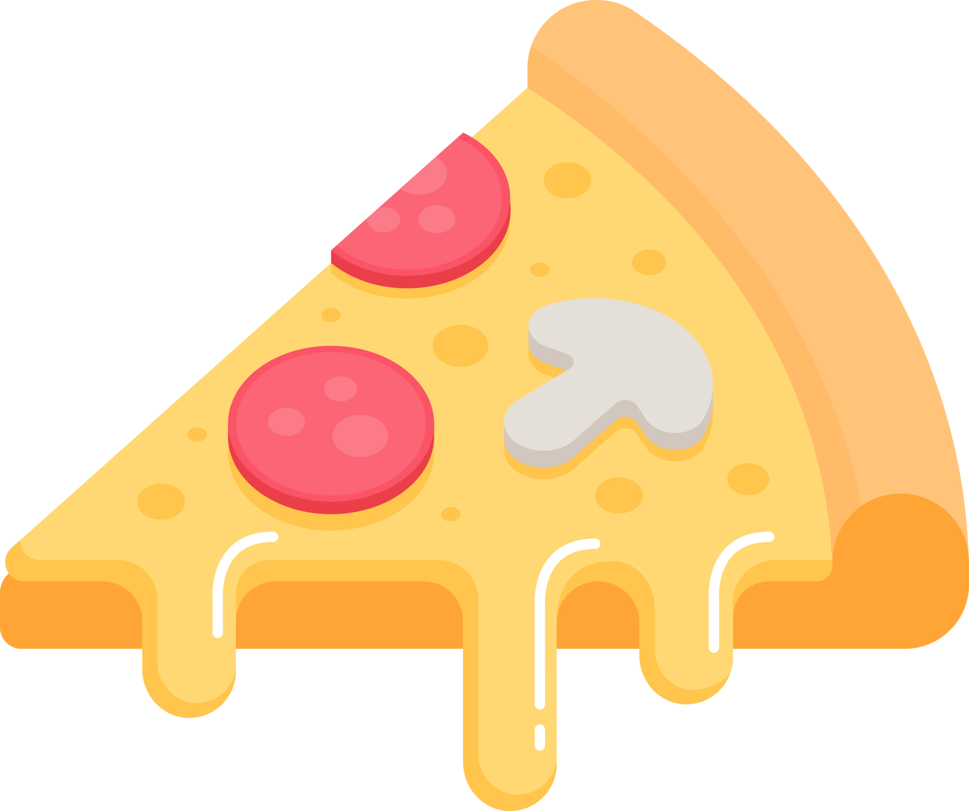 Pizza Color Icon 19617546 Png