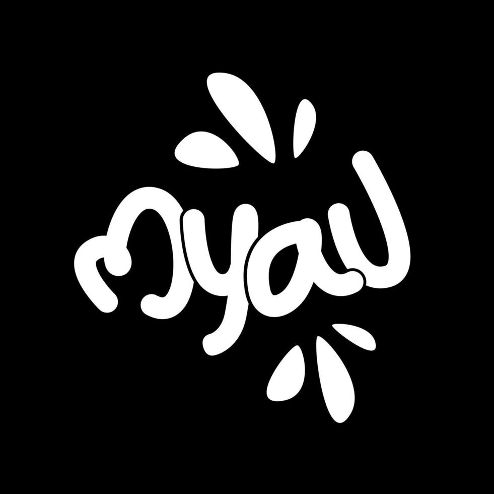 'myau' gatos sonido letras. el gatos sonido de acuerdo en ruso idioma. 19619318 Vector en Vecteezy