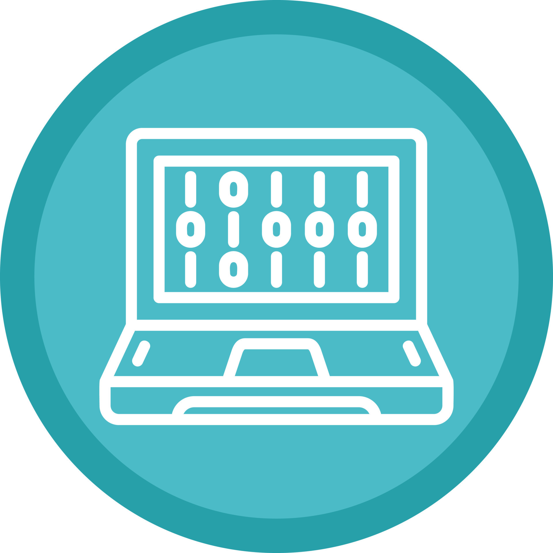 Binary Code Vector Icon 19625499 Vector Art At Vecteezy