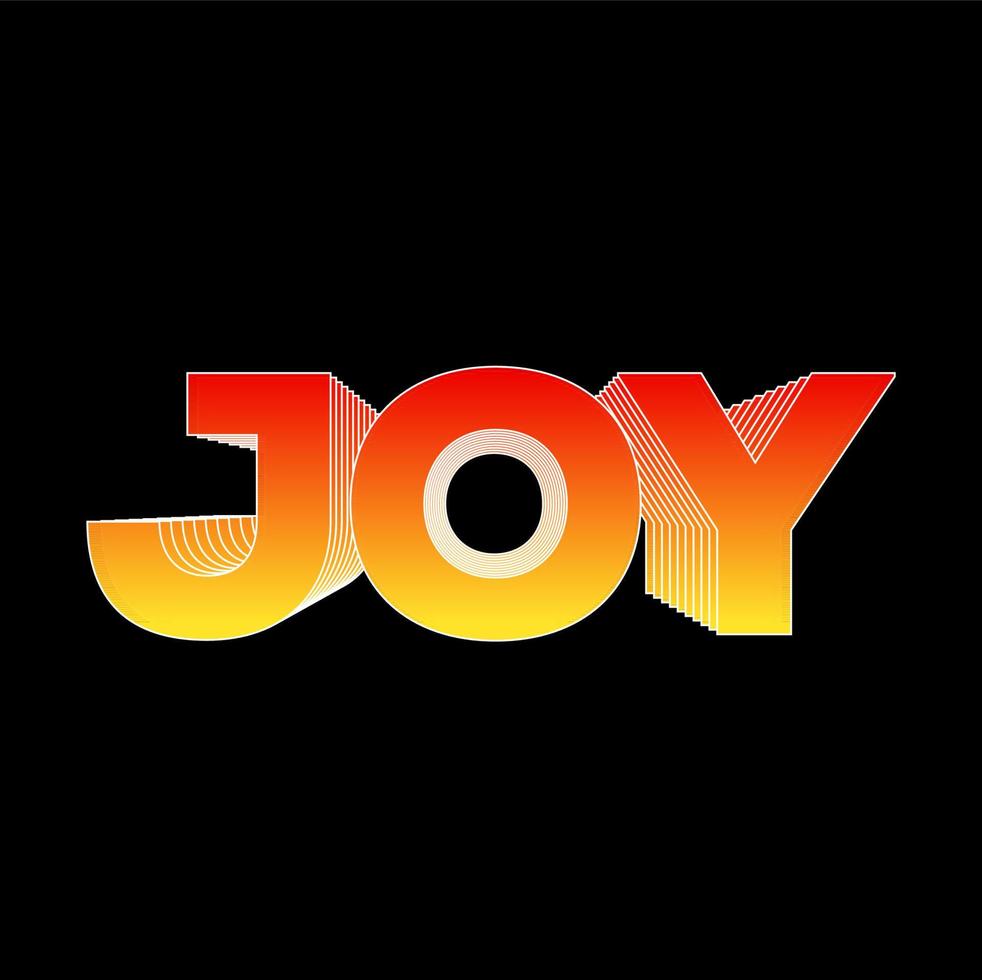Joy Typography Monogram Joy Lettering Icon 19626149 Vector Art At
