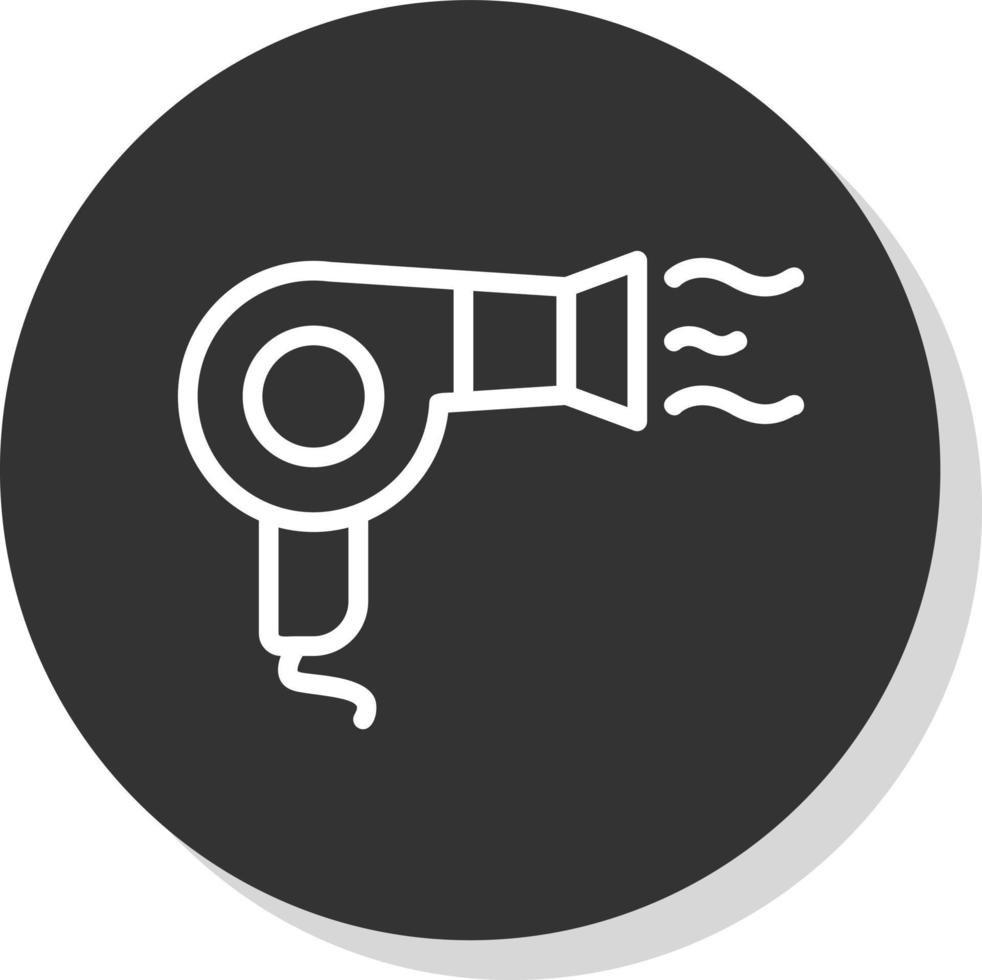 Hair Dryer Vector Icon 19627120 Vector Art At Vecteezy