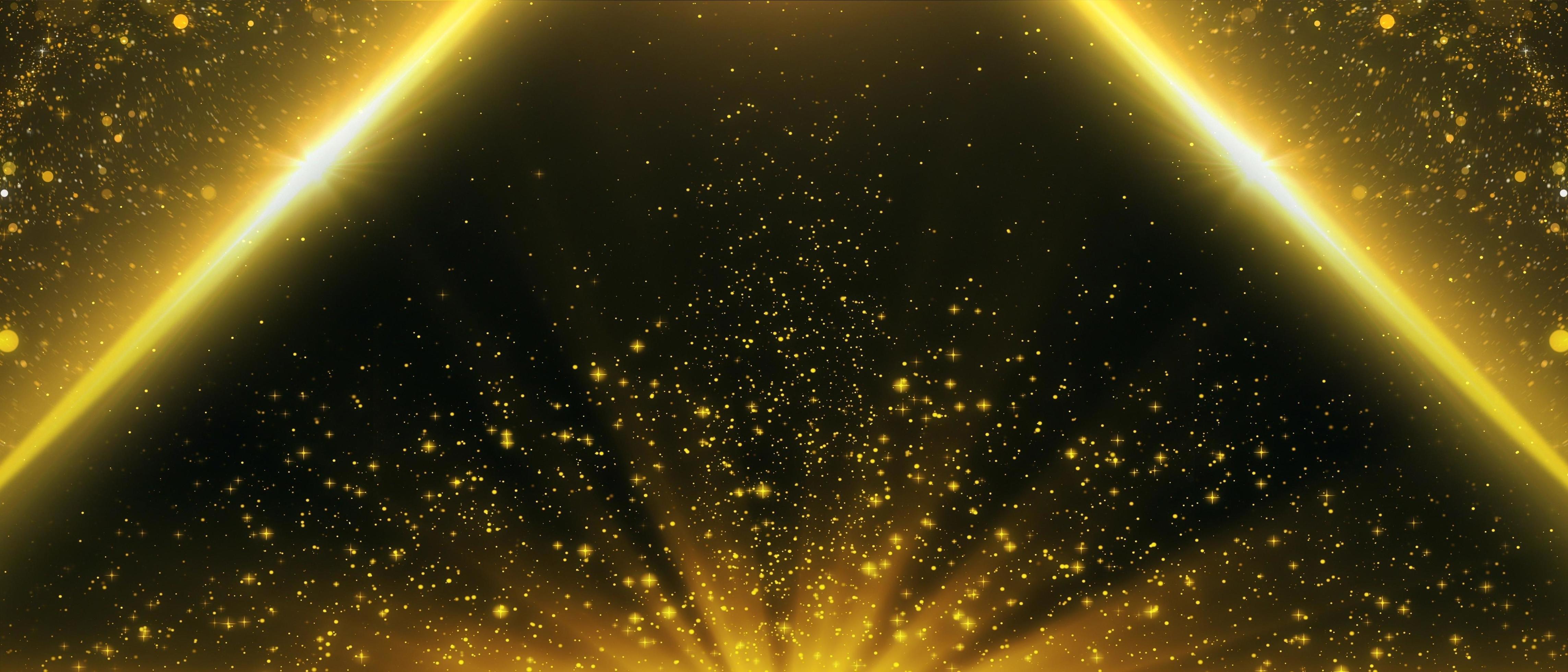 Golden Frame Golden Royal Awards Graphics Background Lines glowing ...