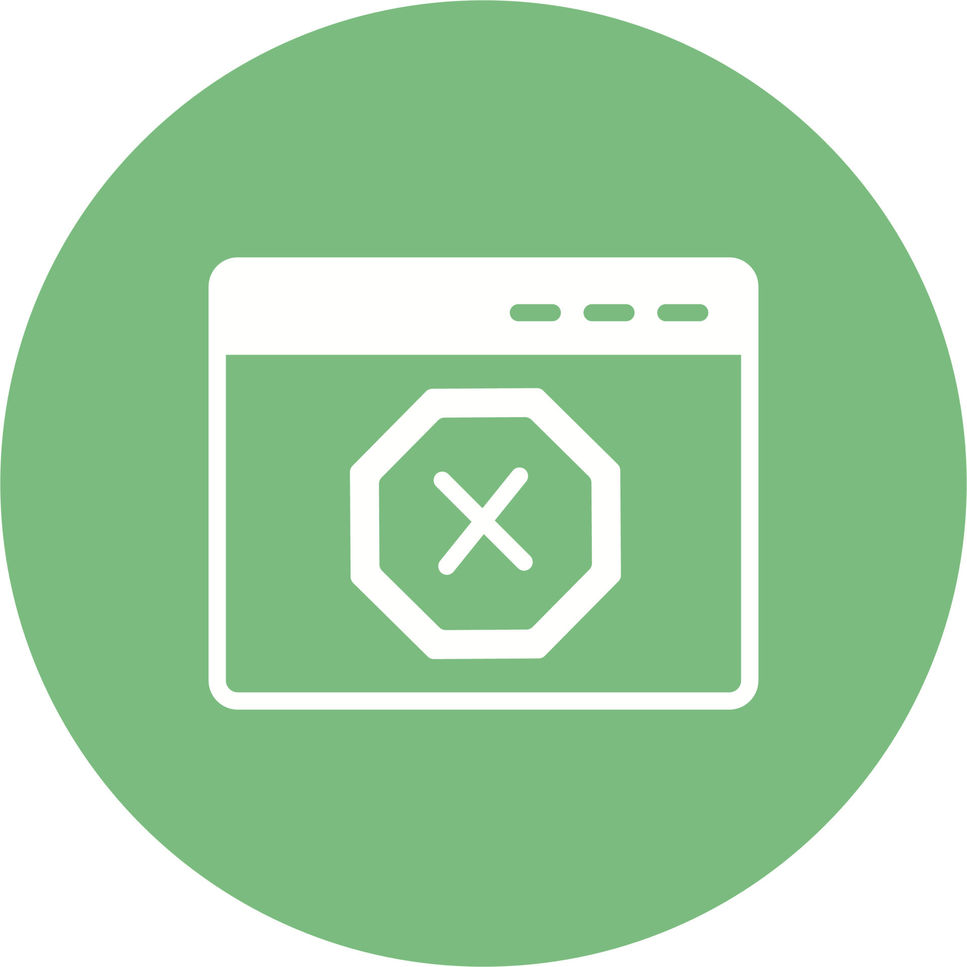 Ad Blocker Vector Icon 19630306 Vector Art At Vecteezy