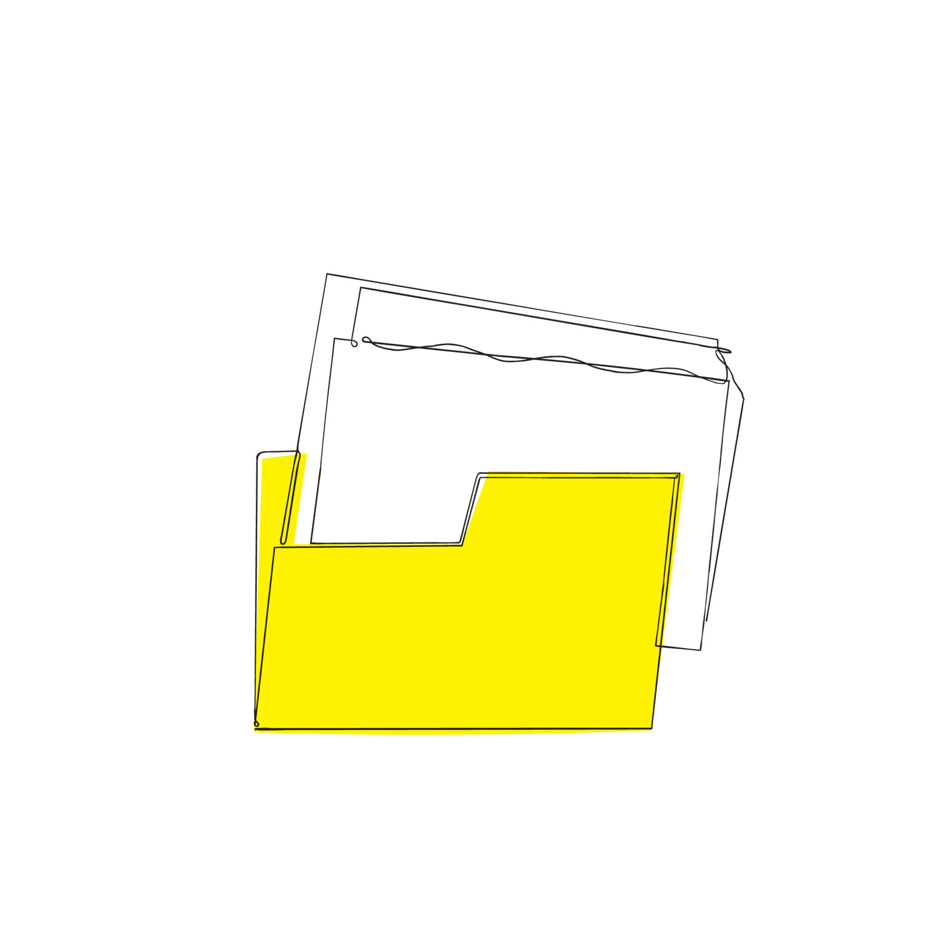 Continuous Line Drawing File Folder Illustration Vector 19635631 Vector Art At Vecteezy