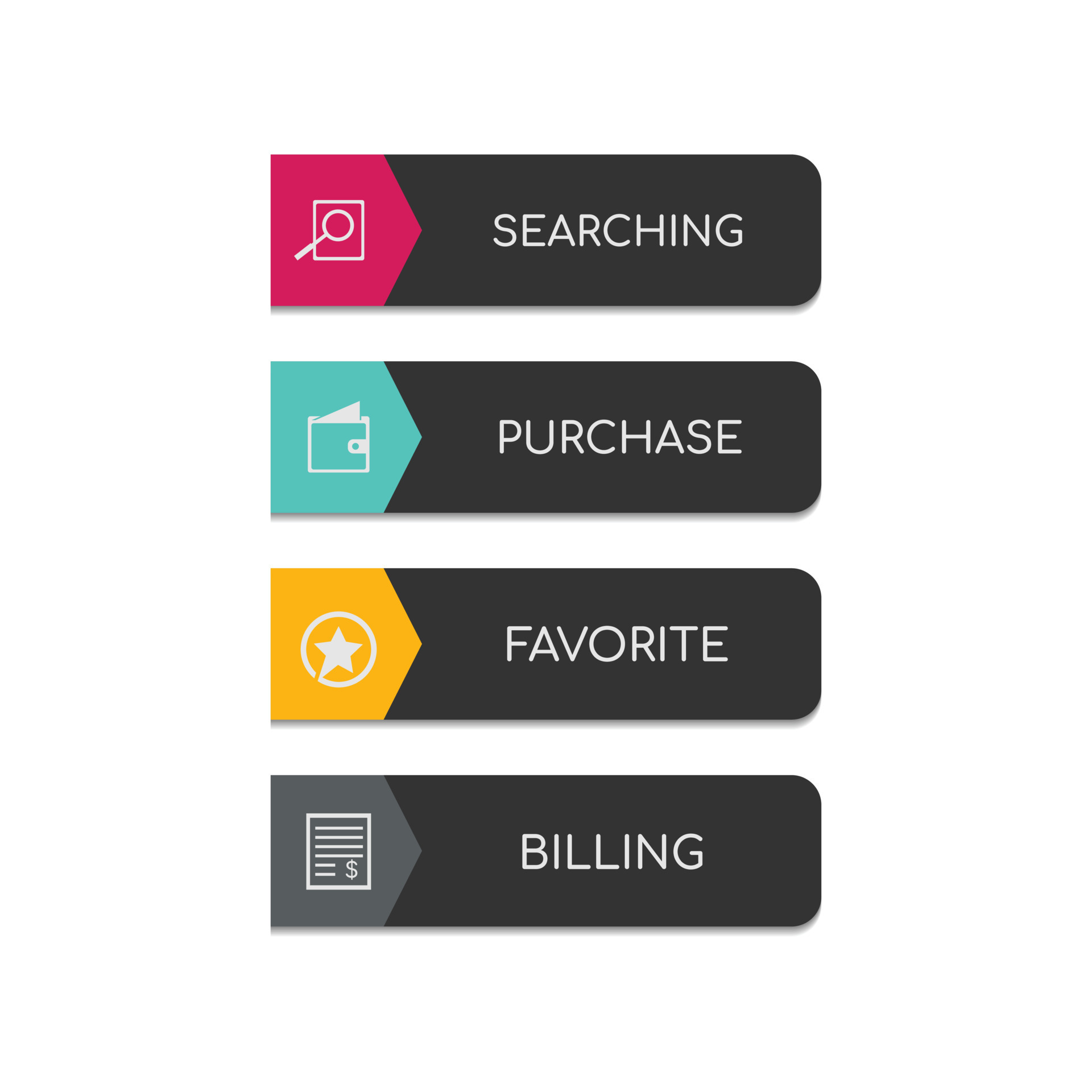 Web And Ui Application Color Button Icon For Modern Website 19635679
