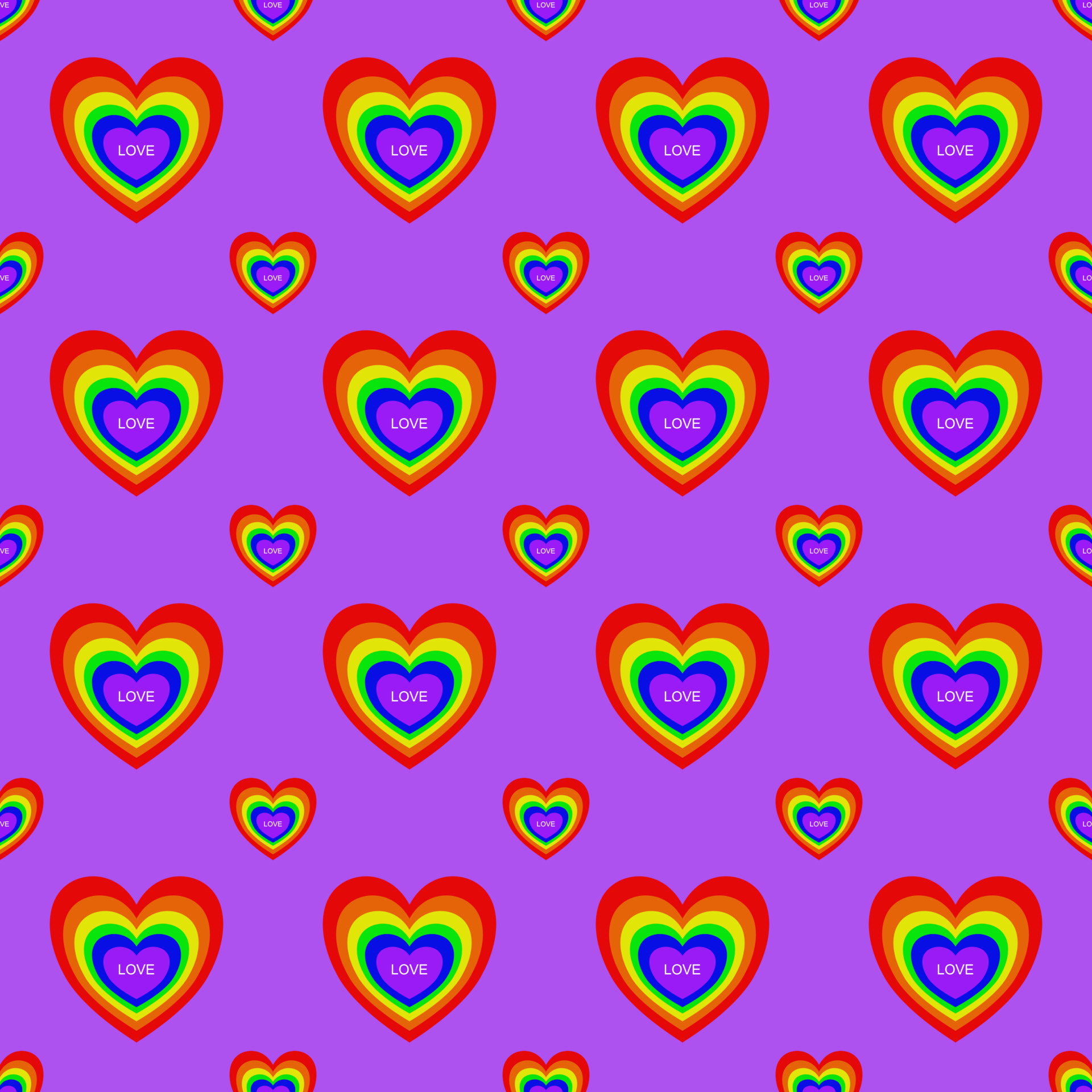 Seamless Heart Pattern Love Concept Design For Wrapping Paper