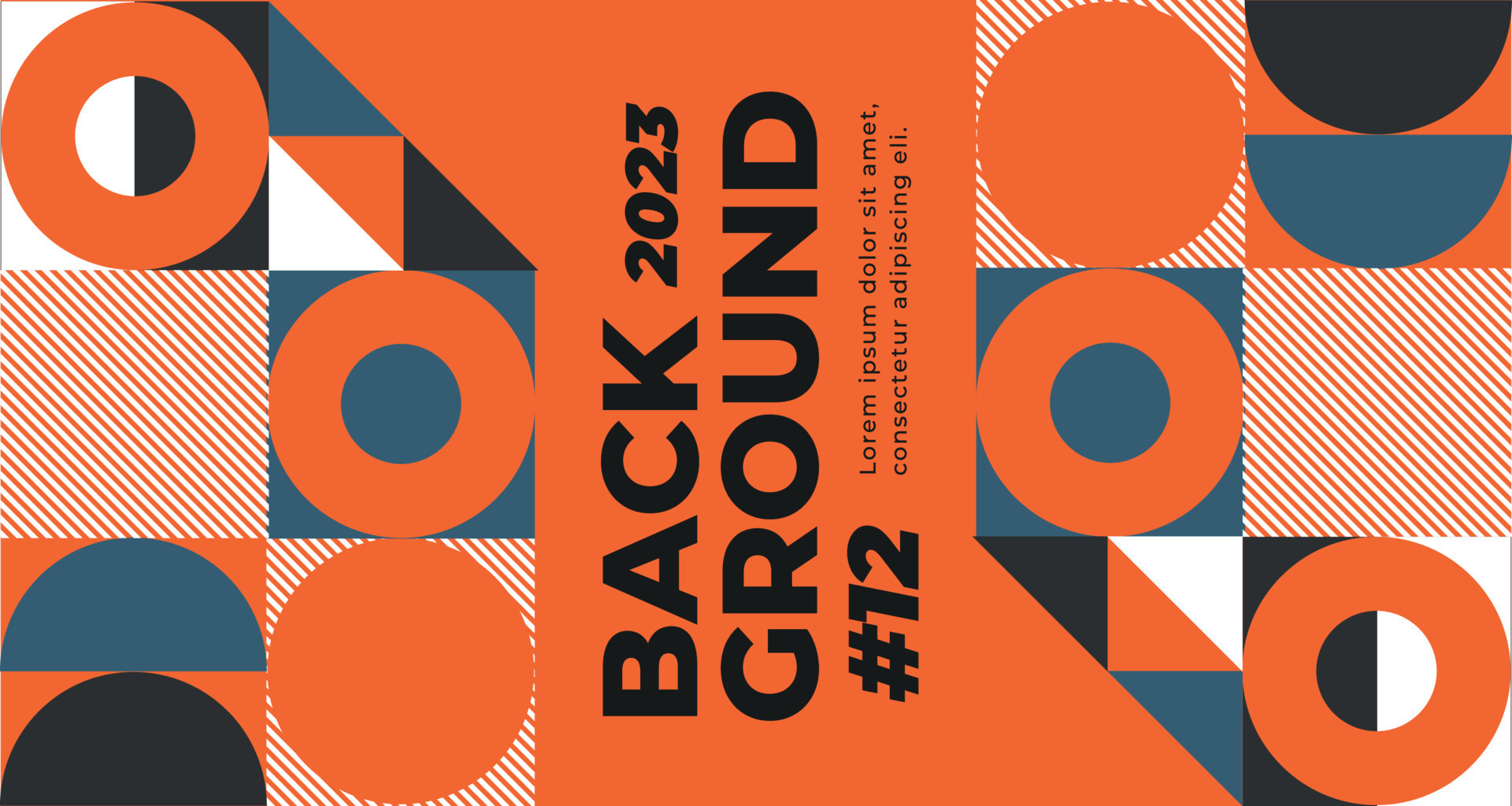 Modern Grid Banner With Geometric Shapes Geometry Graphics And Abstract Background Vector