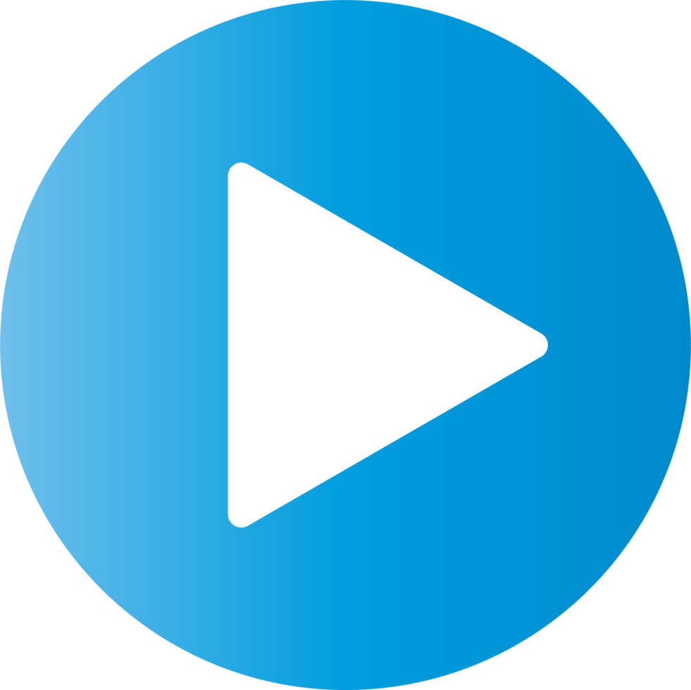 Gradient Play Ui Icon Button 19639603 Png