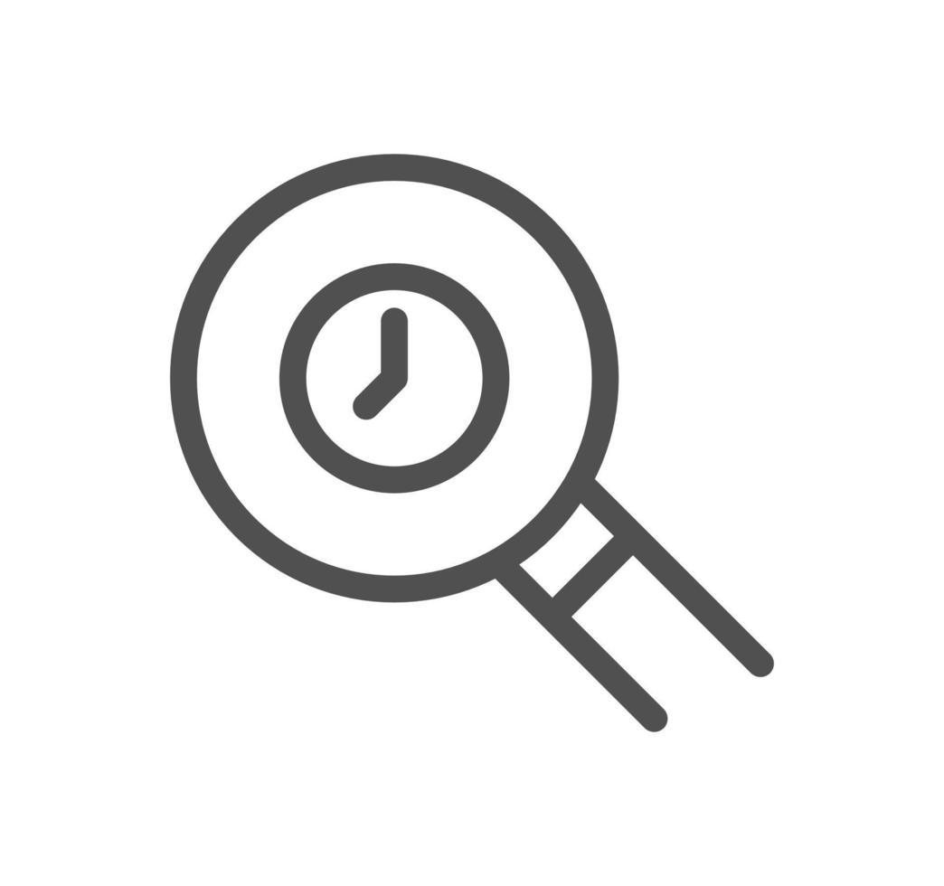 Timer And Clock Icon Outline And Linear Vector 19640107 Vector Art At