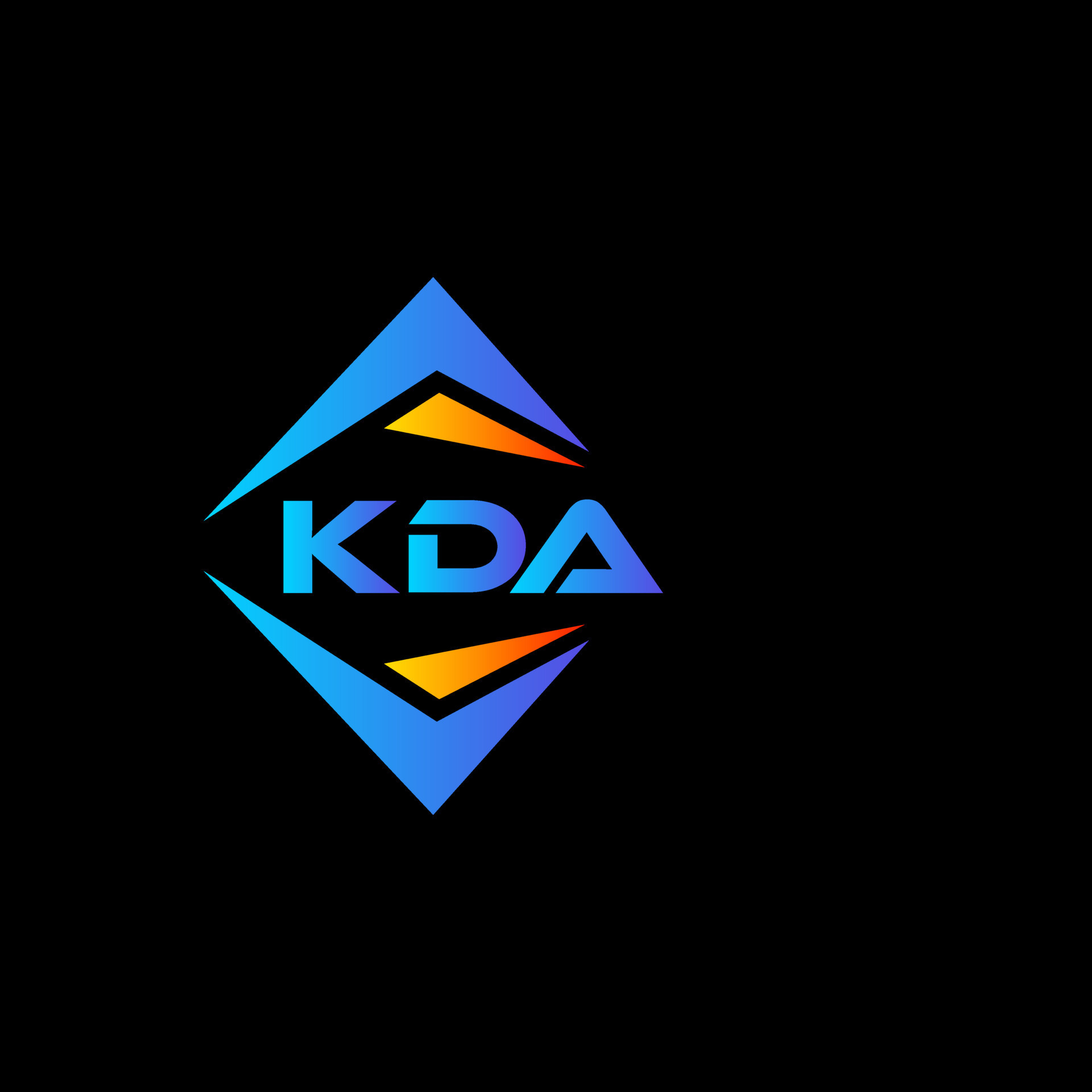 Kda Resumen Tecnología Logo Diseño En Negro Antecedentes Kda Creativo Iniciales Letra Logo