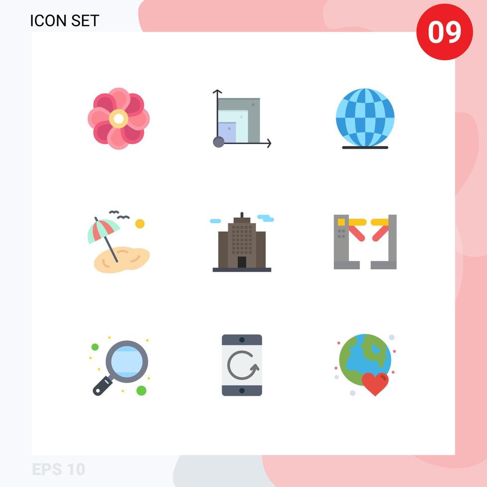 9 Universal Flat Colors Set For Web And Mobile Applications Construction Architecture Global