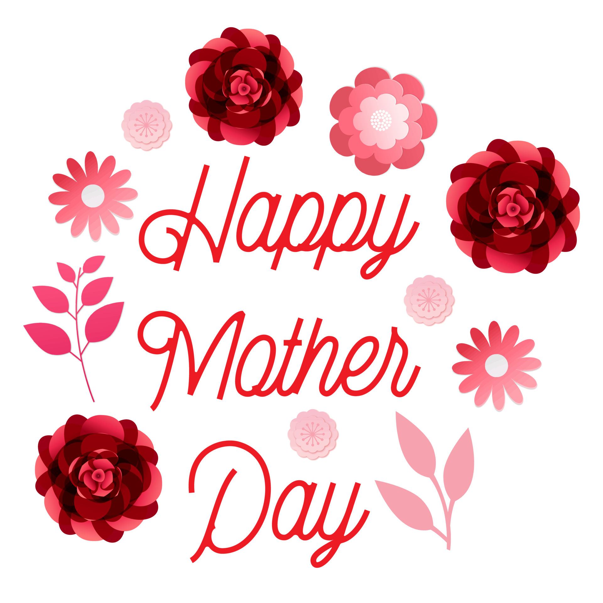Mothers Day Greeting Card Banner With Creative Text Design 19653910 Png