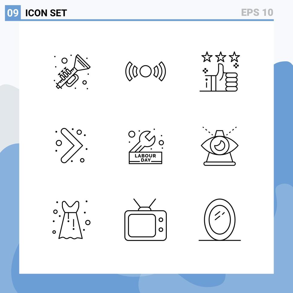9 Universal Outlines Set For Web And Mobile Applications Day Navigation Ux Arrow Up Editable