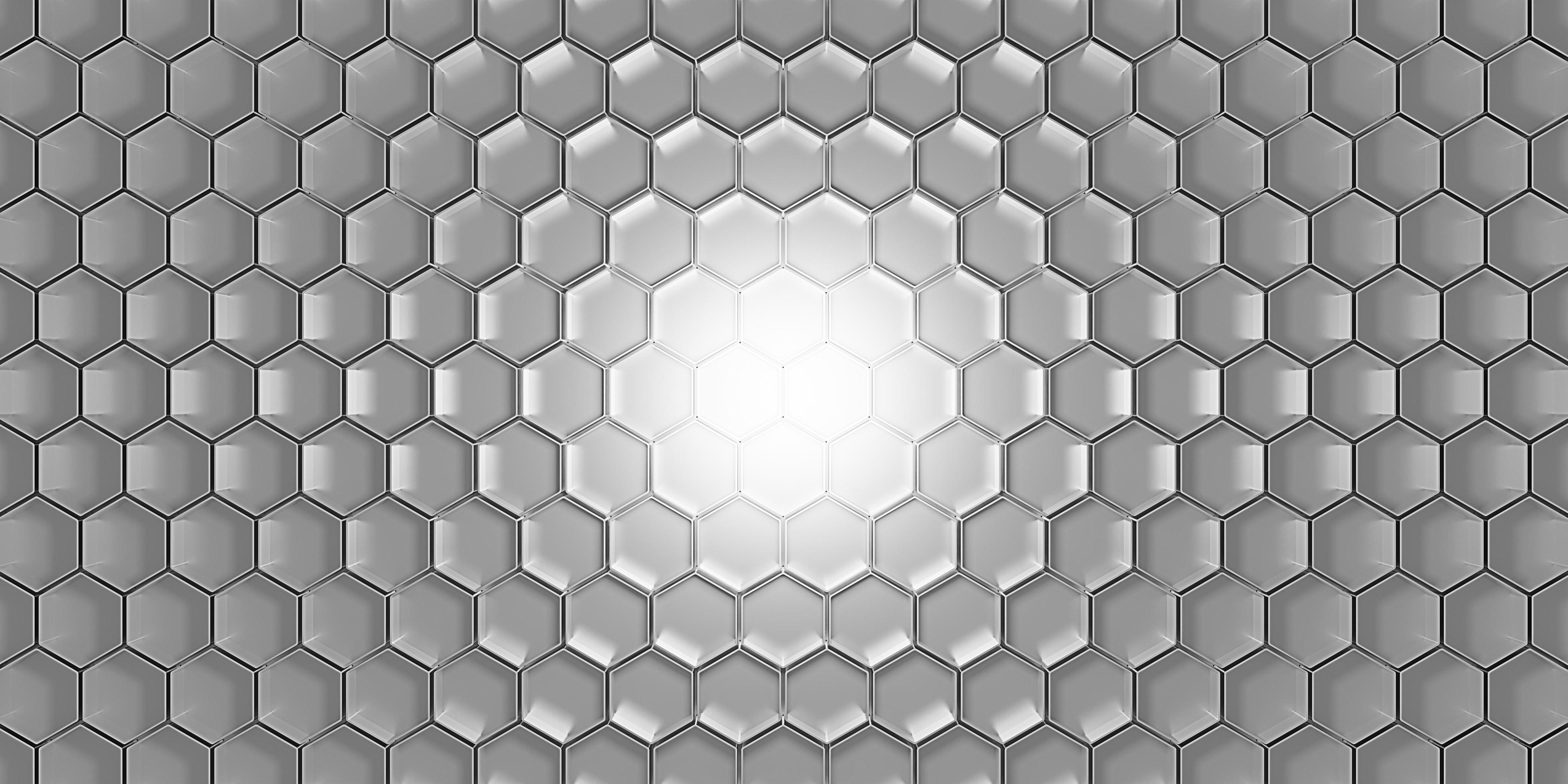 Modern Hexagon Scene Honeycomb Pattern Background Hexagon Abstract Background 3d Illustration