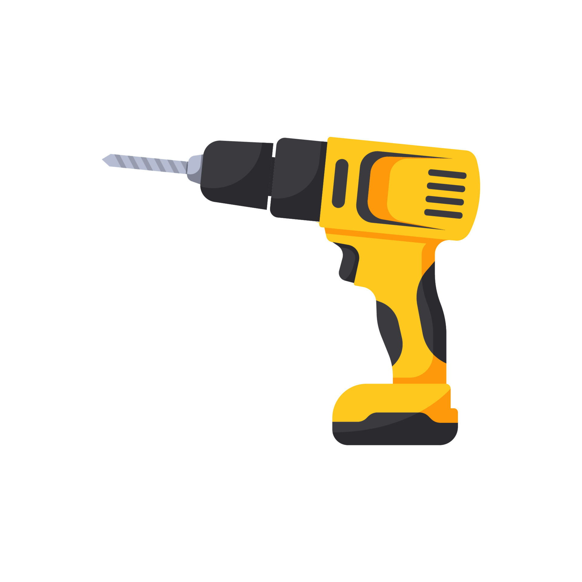 Electric Drill Flat Design Vector 19664296 Vector Art At Vecteezy