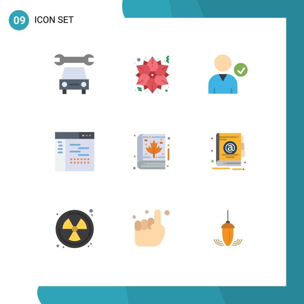 Conjunto De 9 9 Vector Plano Colores En Cuadrícula Para Acción De